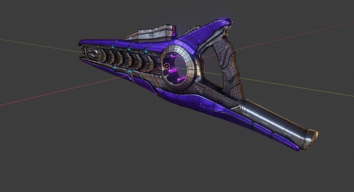 3D model Halo Beam Rifle VR / AR / low-poly | CGTrader