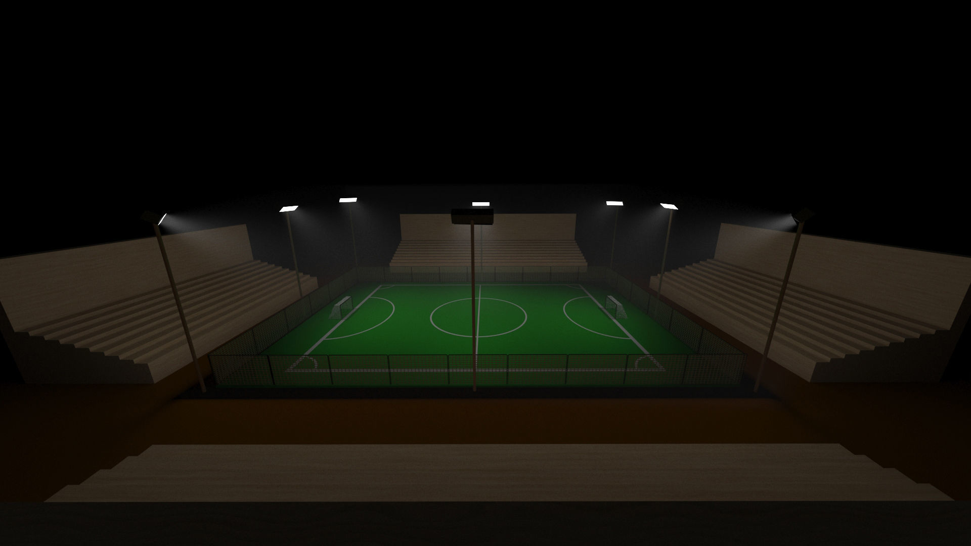 Futsal ground 3D model | CGTrader