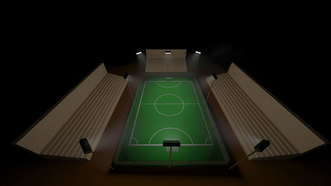 Futsal ground 3D model | CGTrader