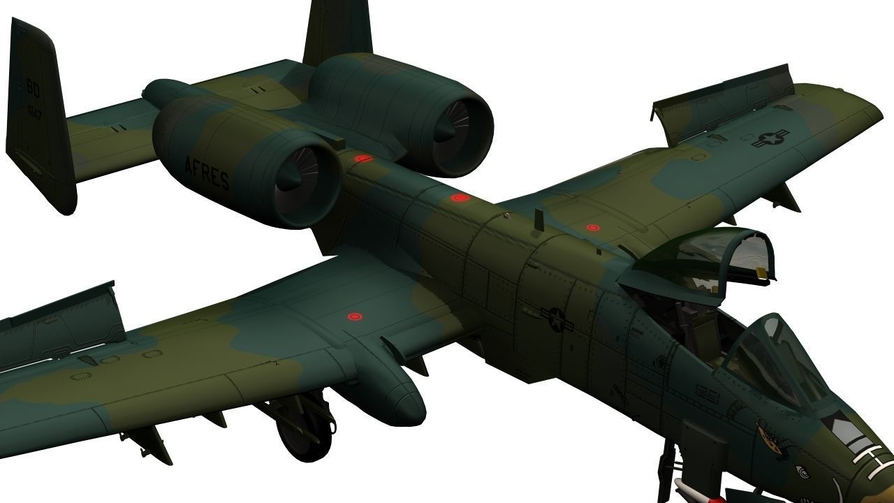A10 Thunderbolt airplane 3D model | CGTrader