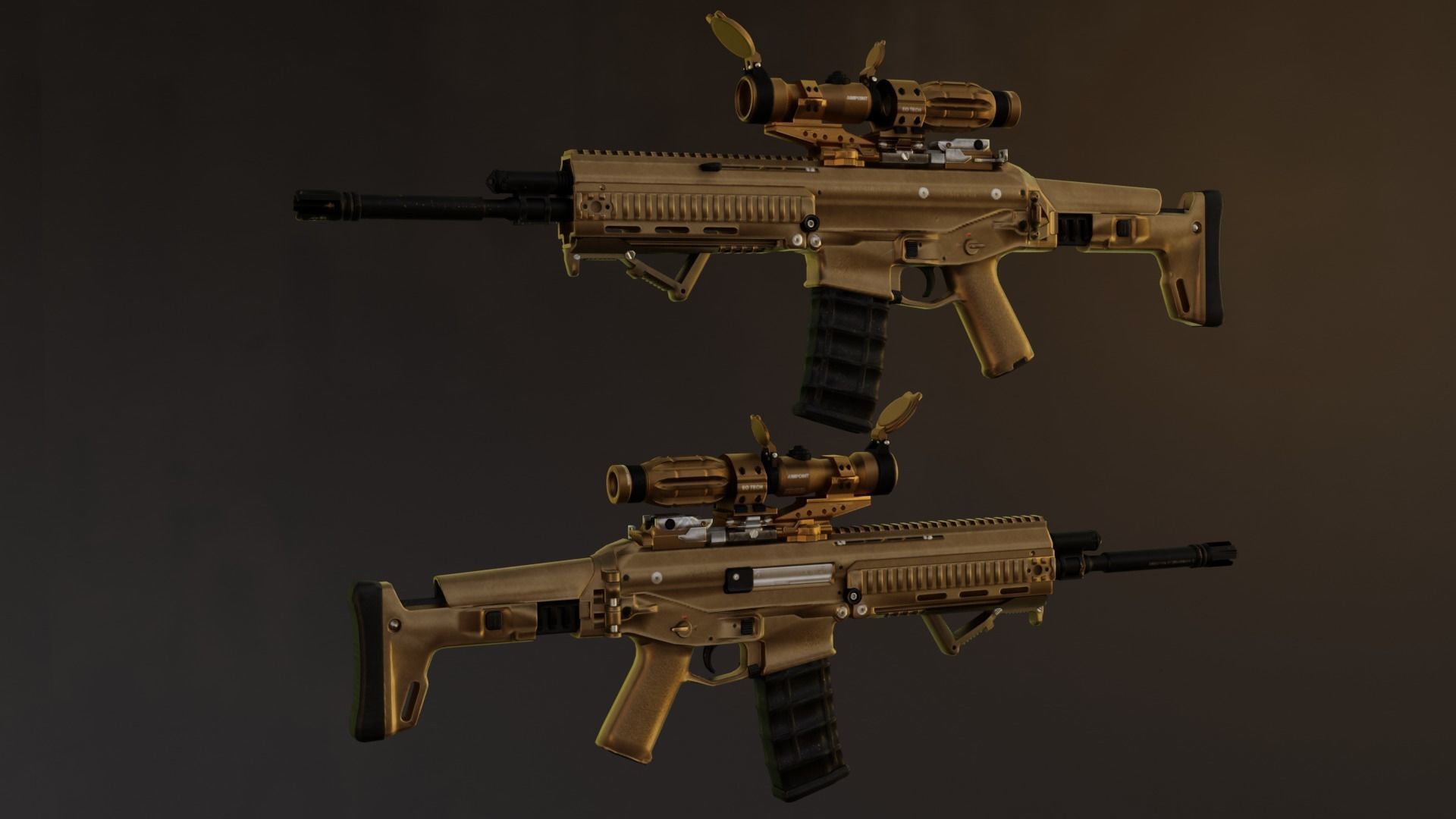 3D model FN SCAR-L 3D model VR / AR / low-poly | CGTrader