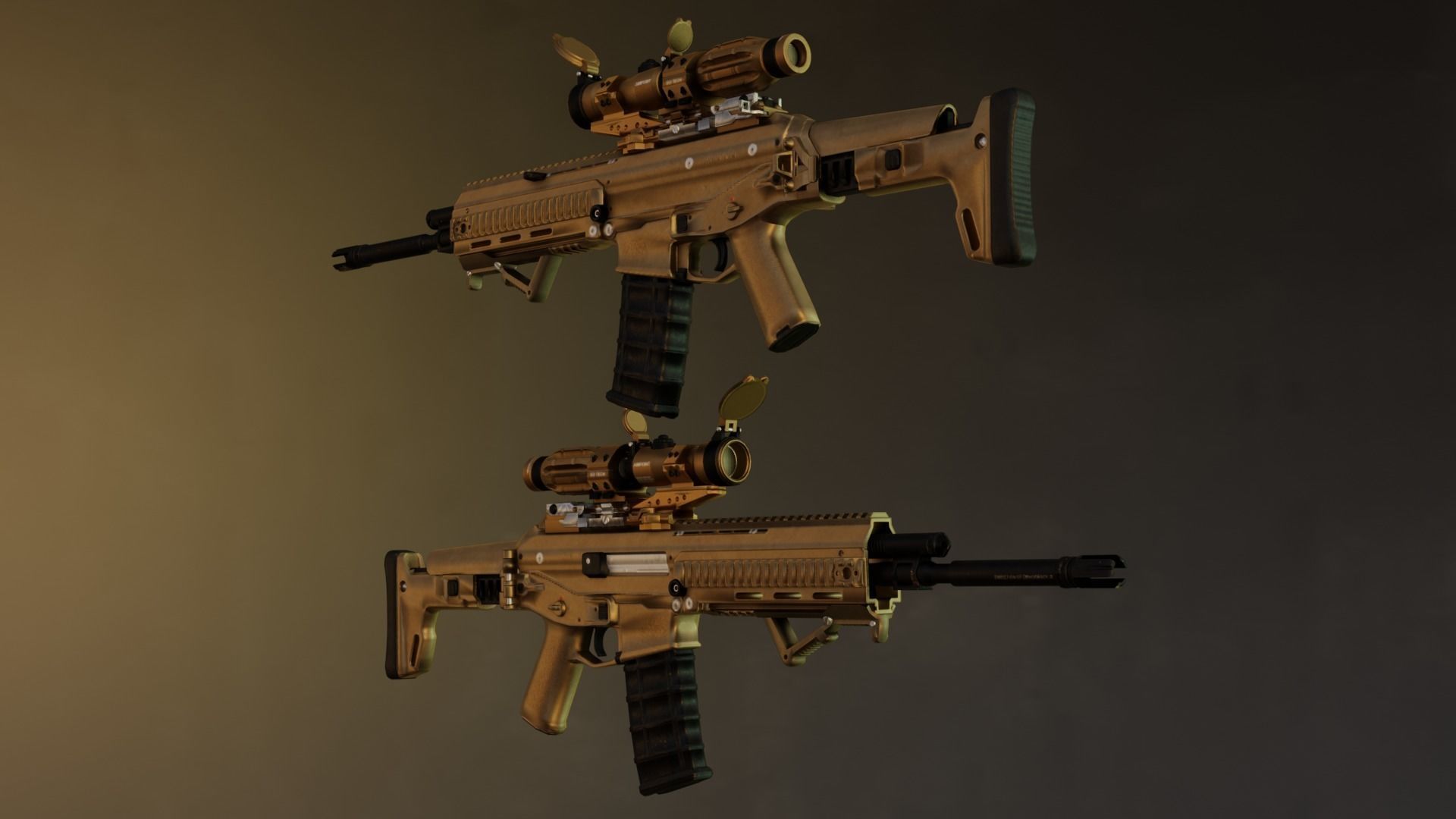 3D model FN SCAR-L 3D model VR / AR / low-poly | CGTrader