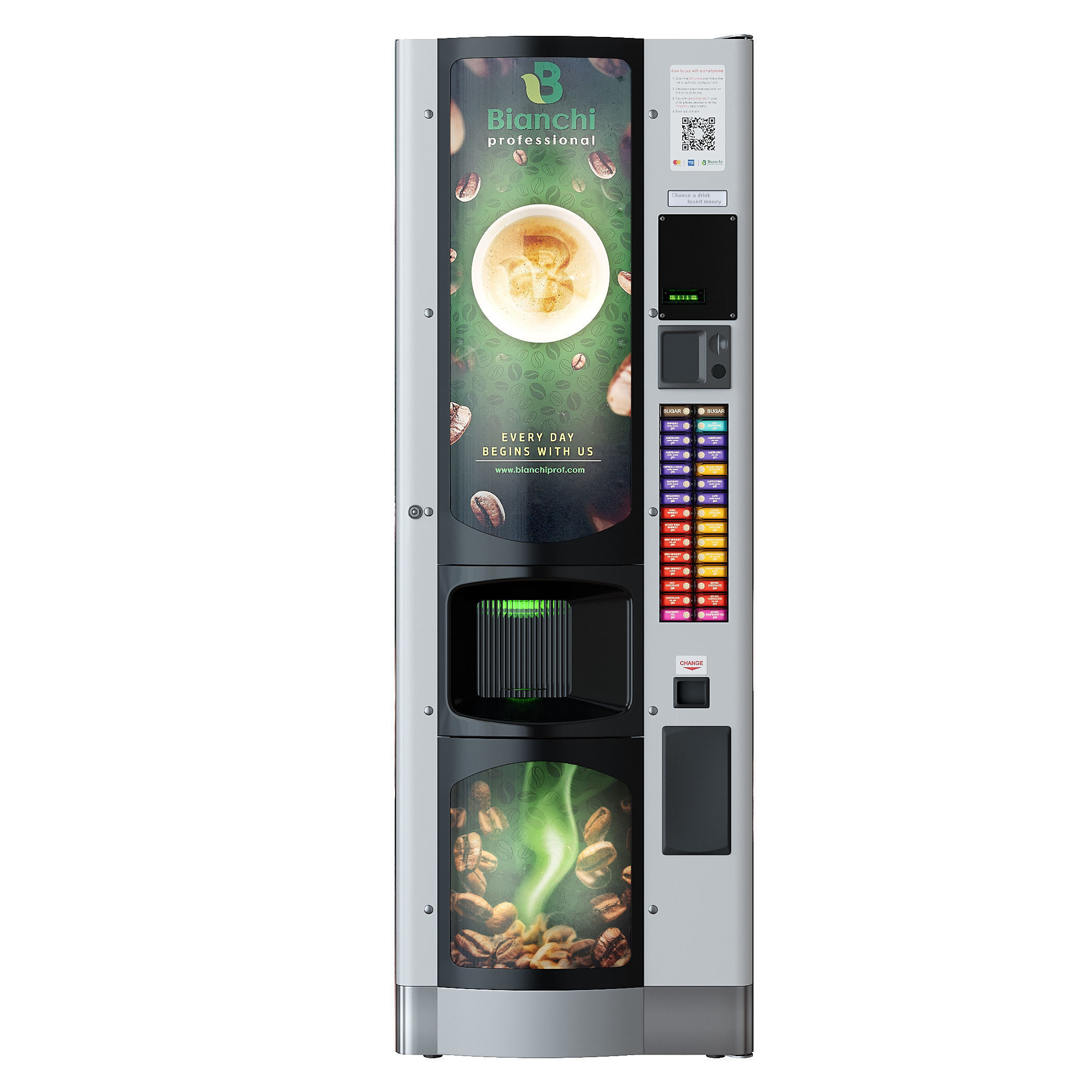 Vending coffee machine Terminal Bianchi 3D model | CGTrader