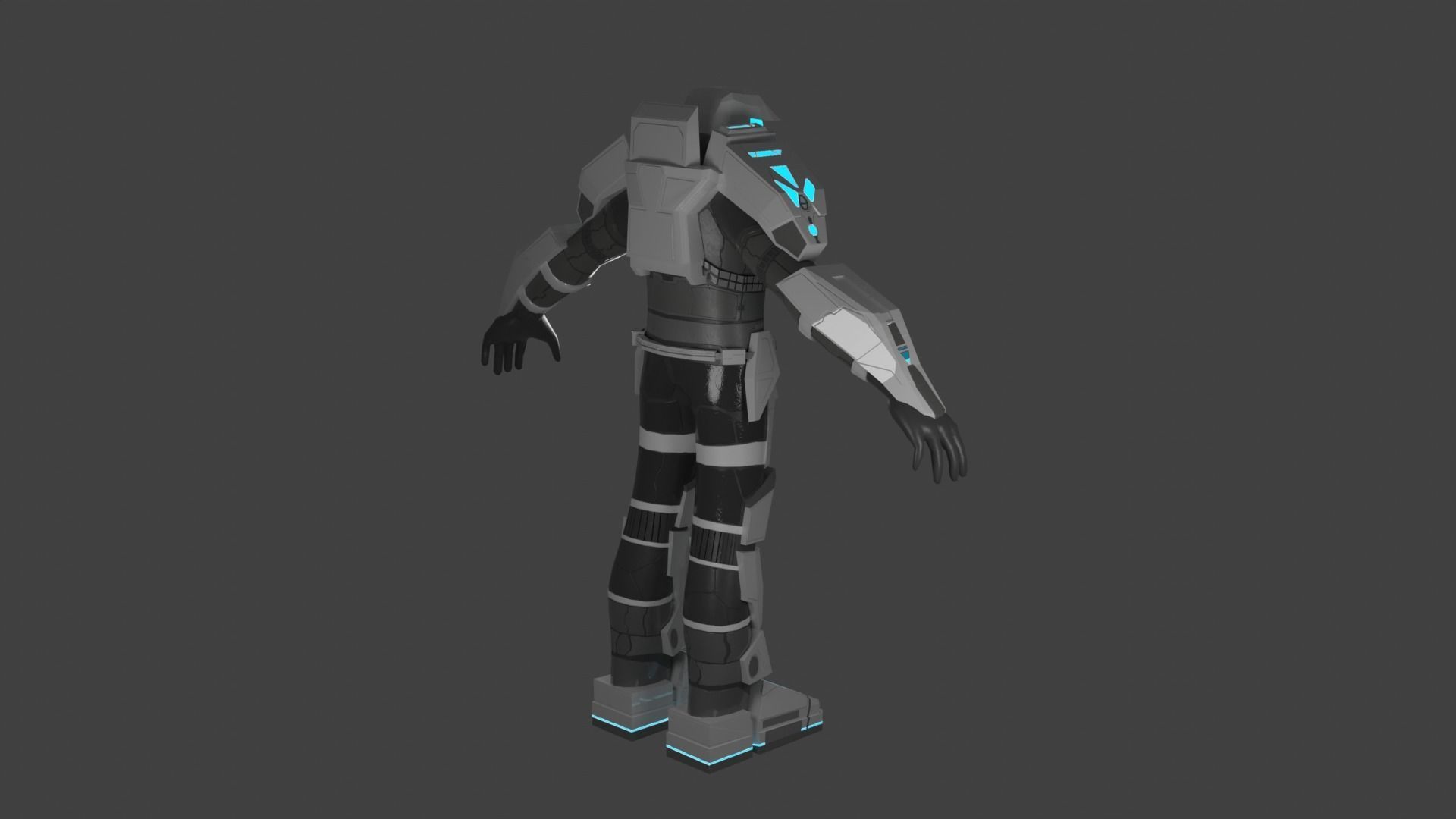 3D model cyborg armor VR / AR / low-poly | CGTrader