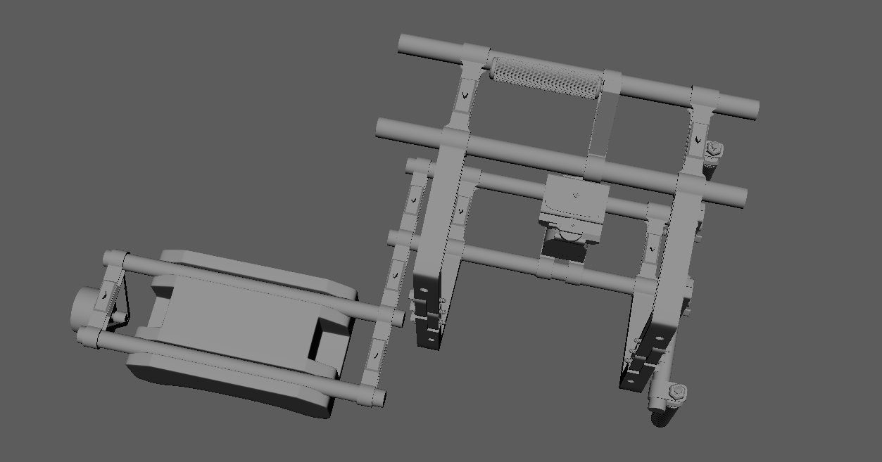Camera Shoulder Rig 3D model | CGTrader