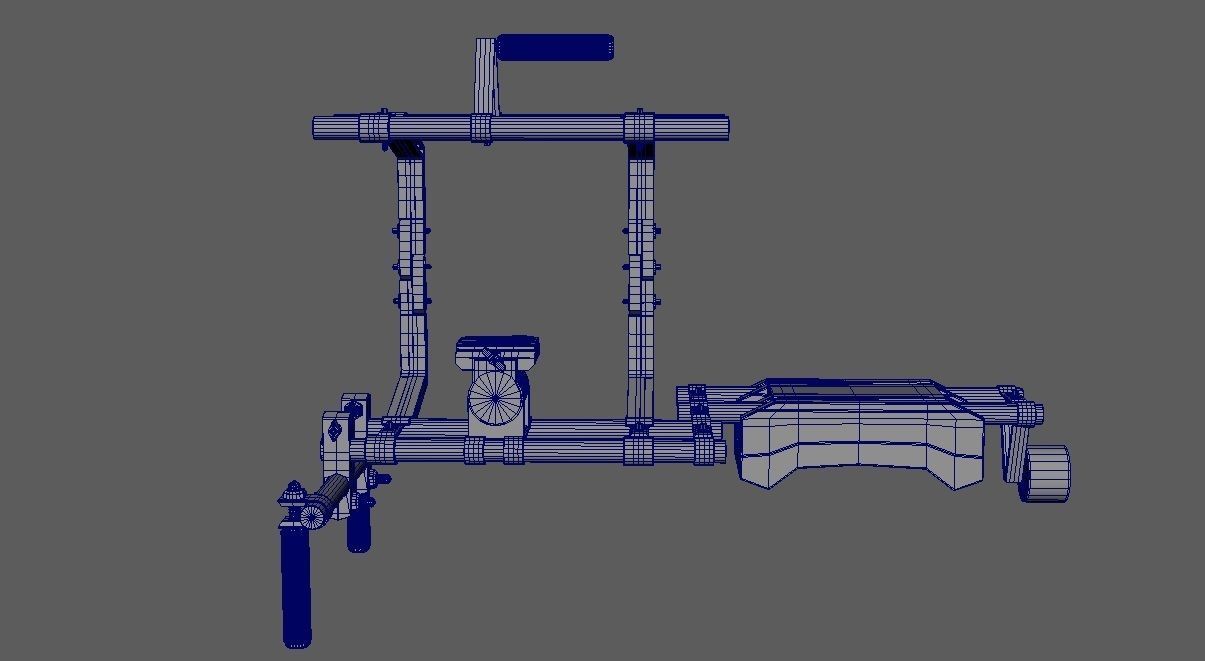Camera Shoulder Rig 3D model | CGTrader