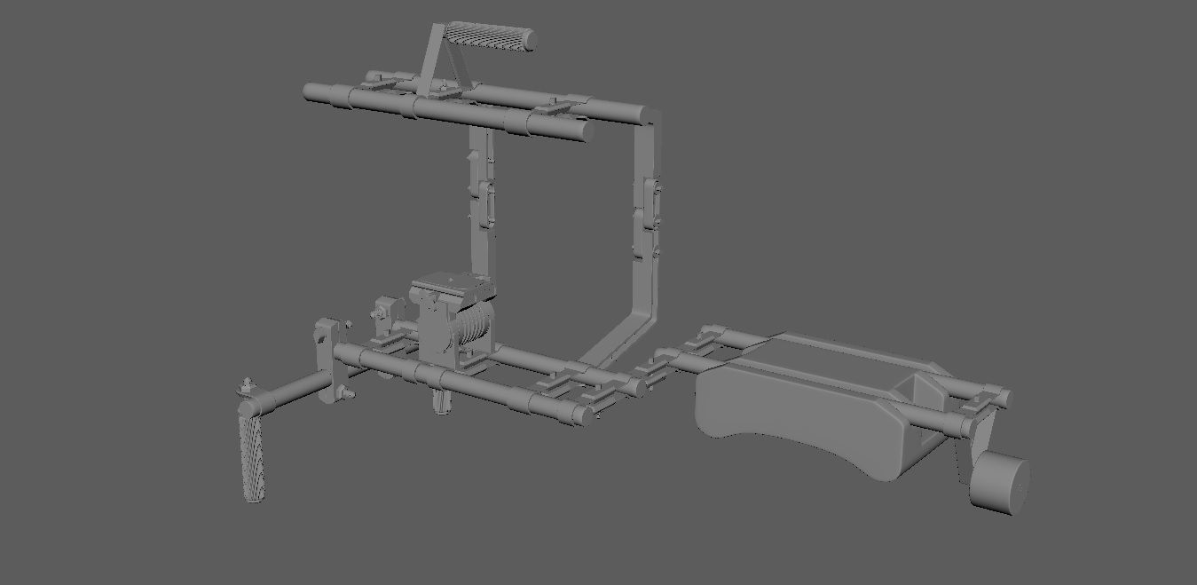 Camera Shoulder Rig 3D model | CGTrader