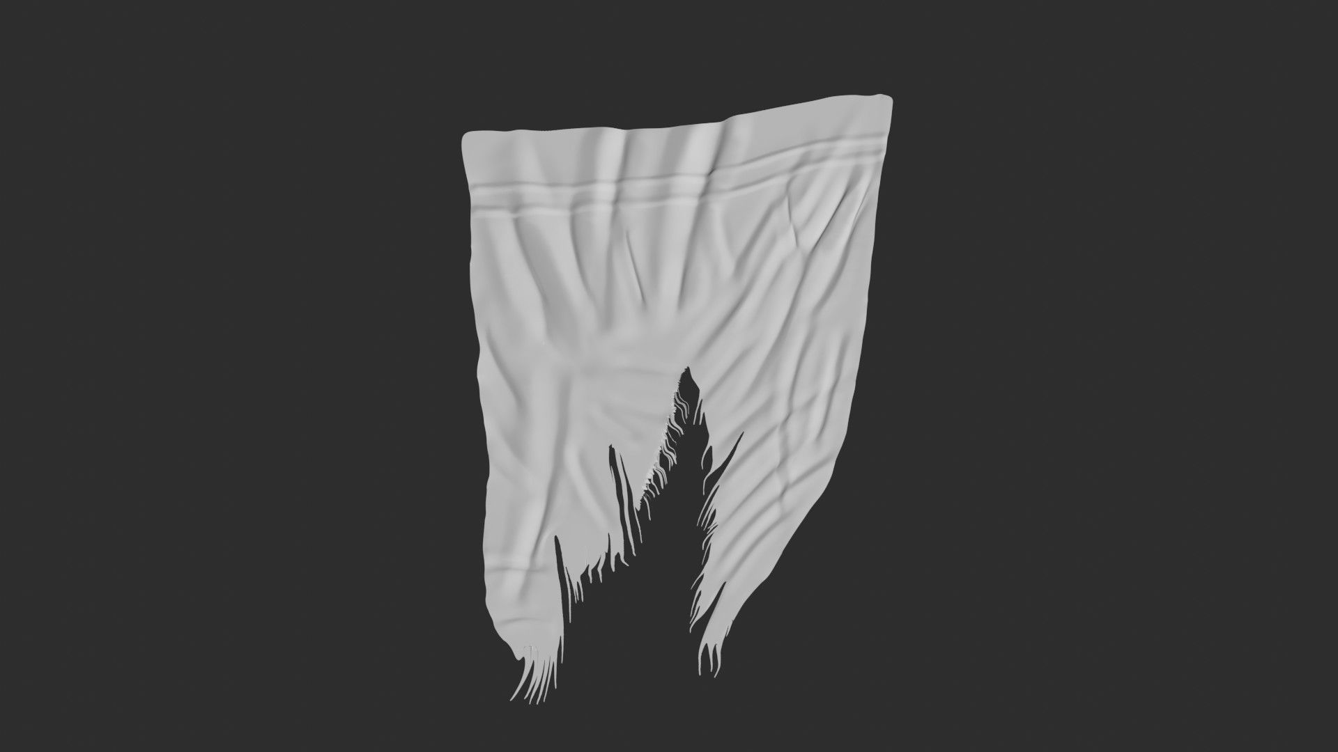 Torn cloth 3D model | CGTrader