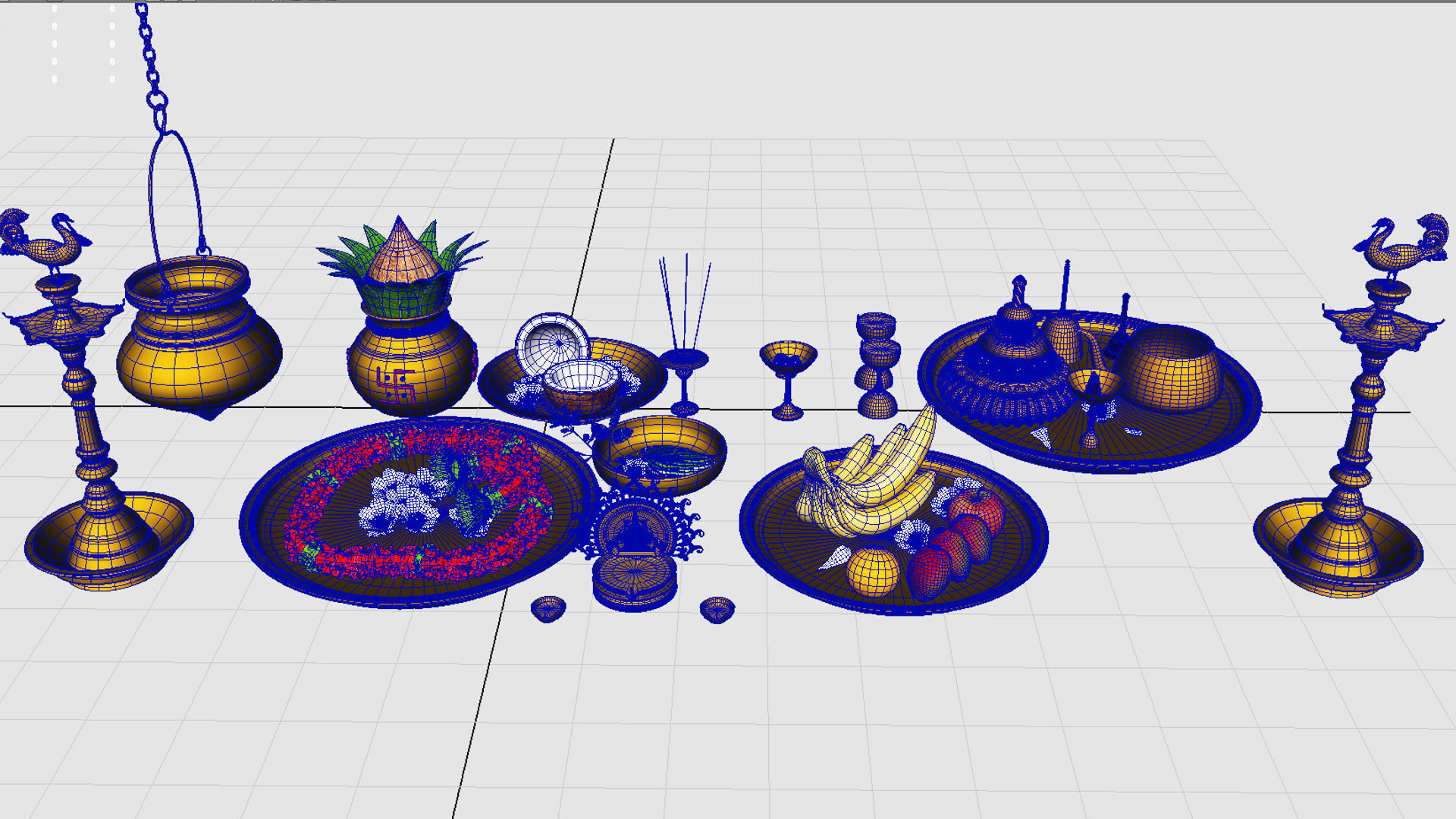 pooja props 3d models 3D model | CGTrader