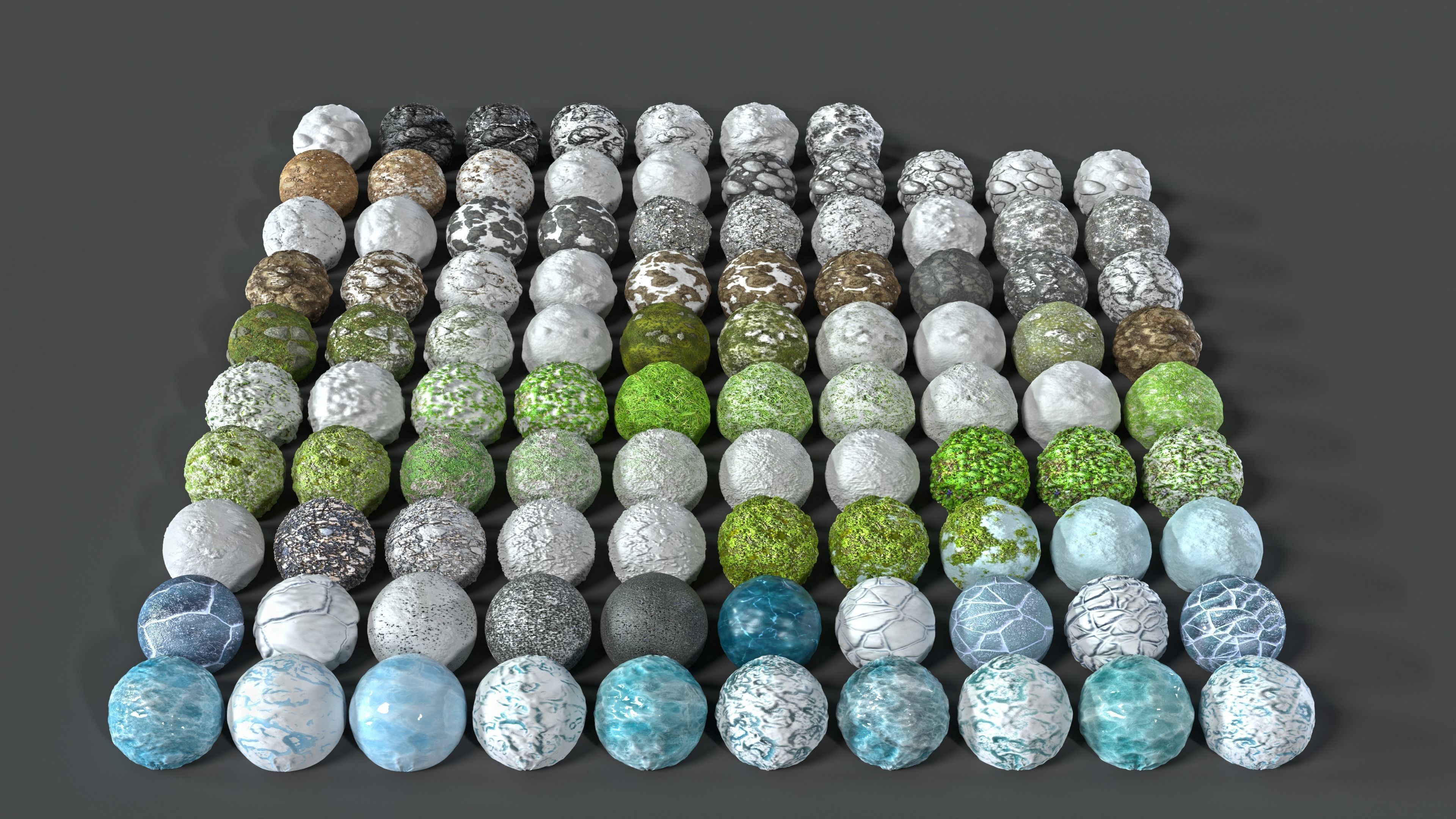 Texture Ultimate Snow and Ice Materials VR / AR / low-poly | CGTrader