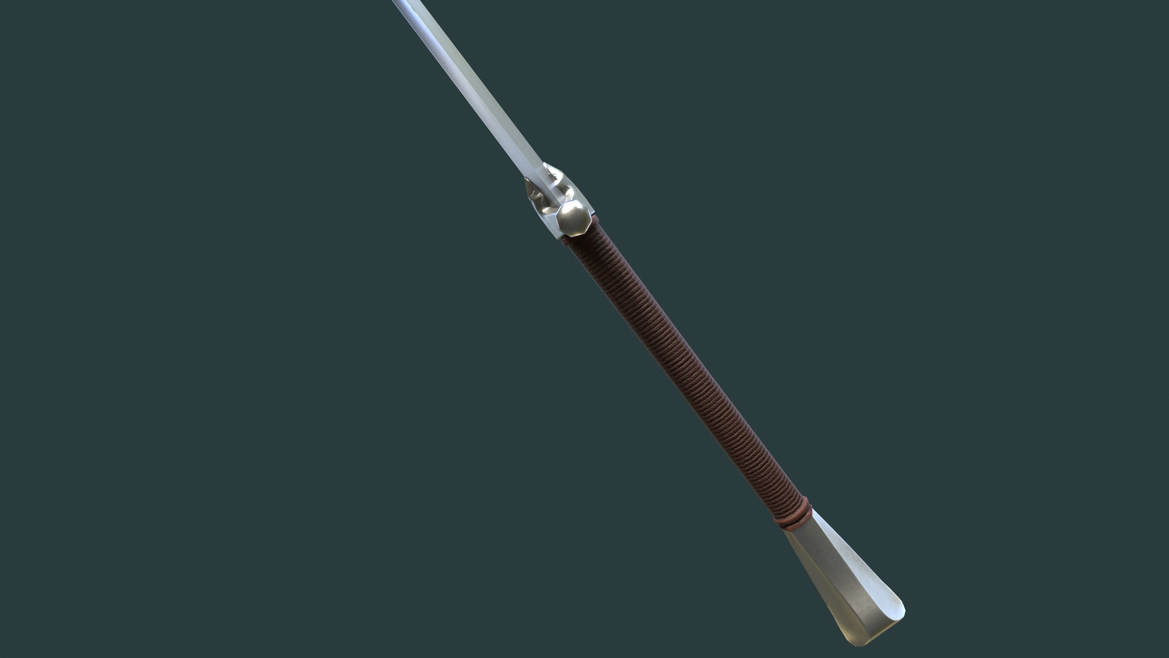3D model Albion Principe Medieval Sword PBR game ready VR / AR / low ...
