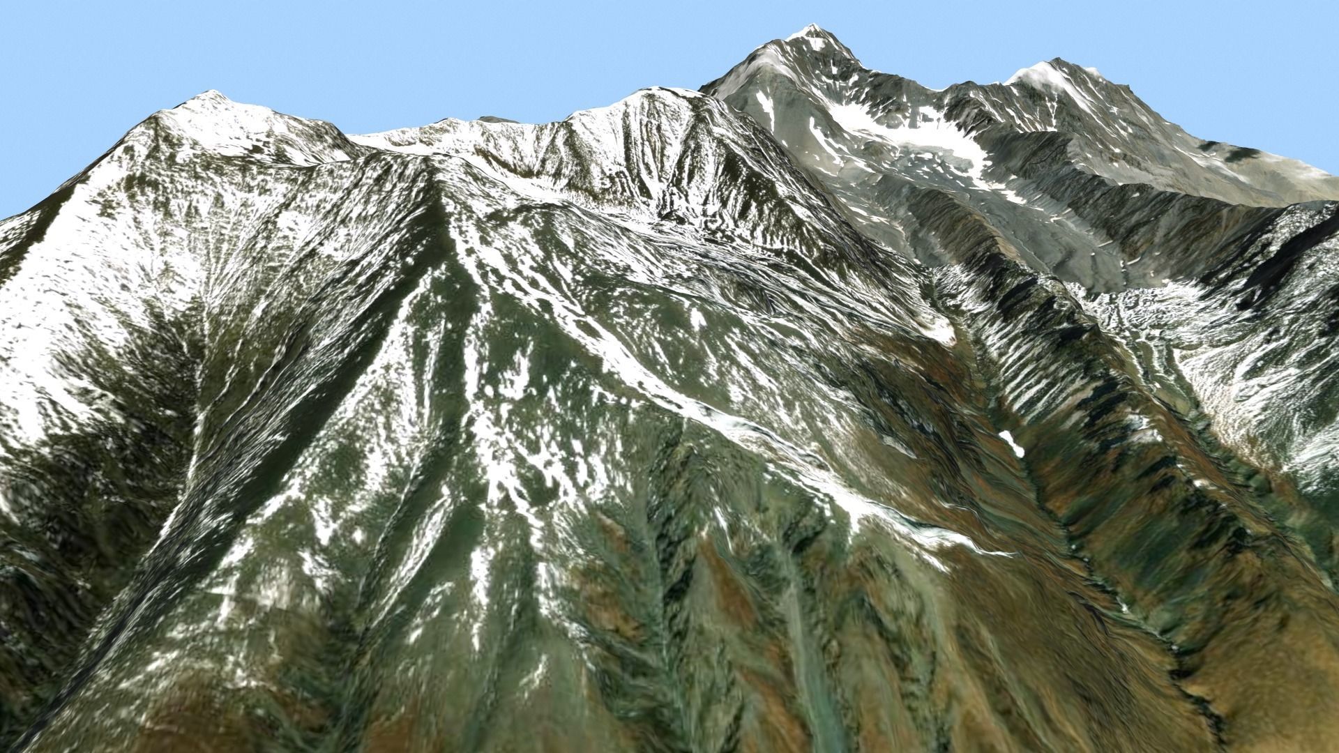 Mountain landscape Tebulosmta 4492 m Russia Checenija 3D model | CGTrader