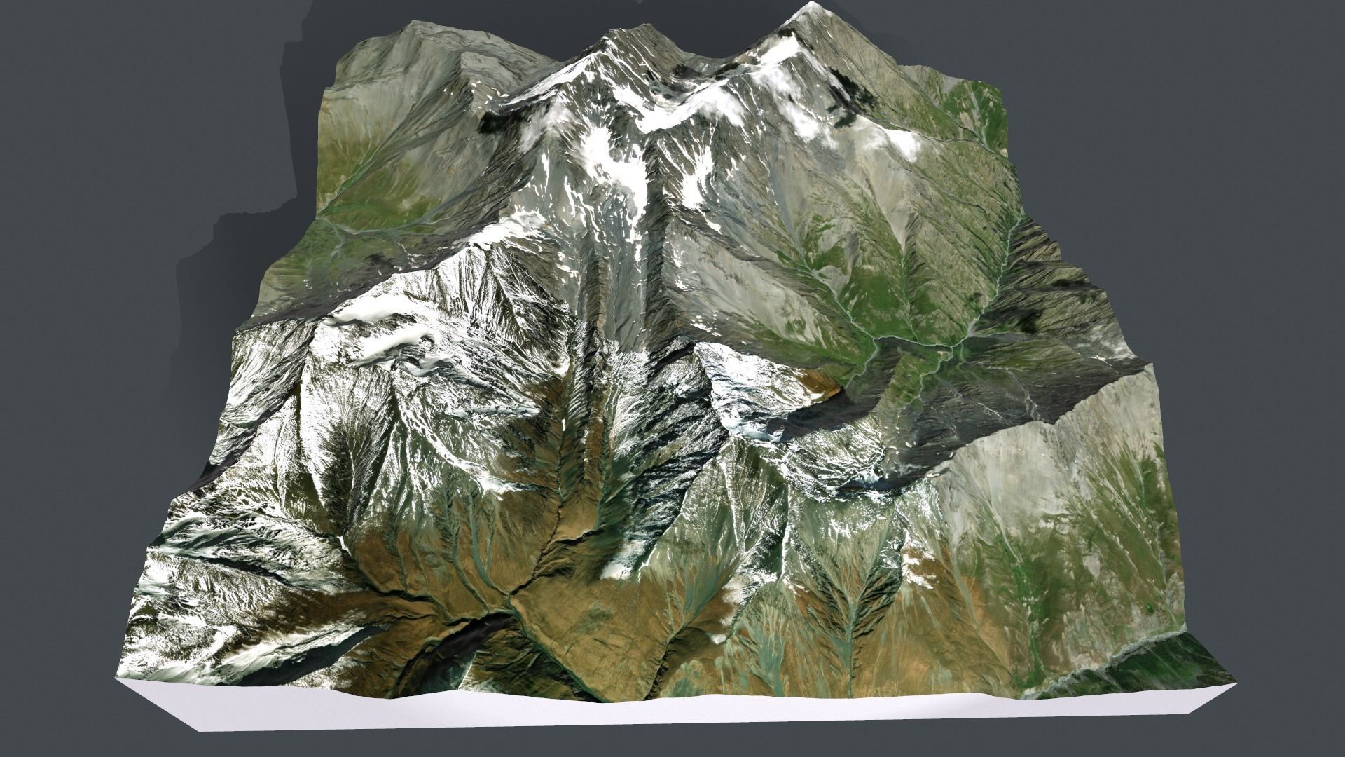 Mountain landscape Tebulosmta 4492 m Russia Checenija 3D model | CGTrader
