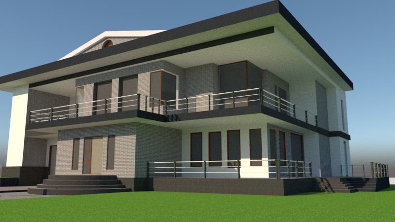 Mega Luxury mansion 3D model 3D printable | CGTrader