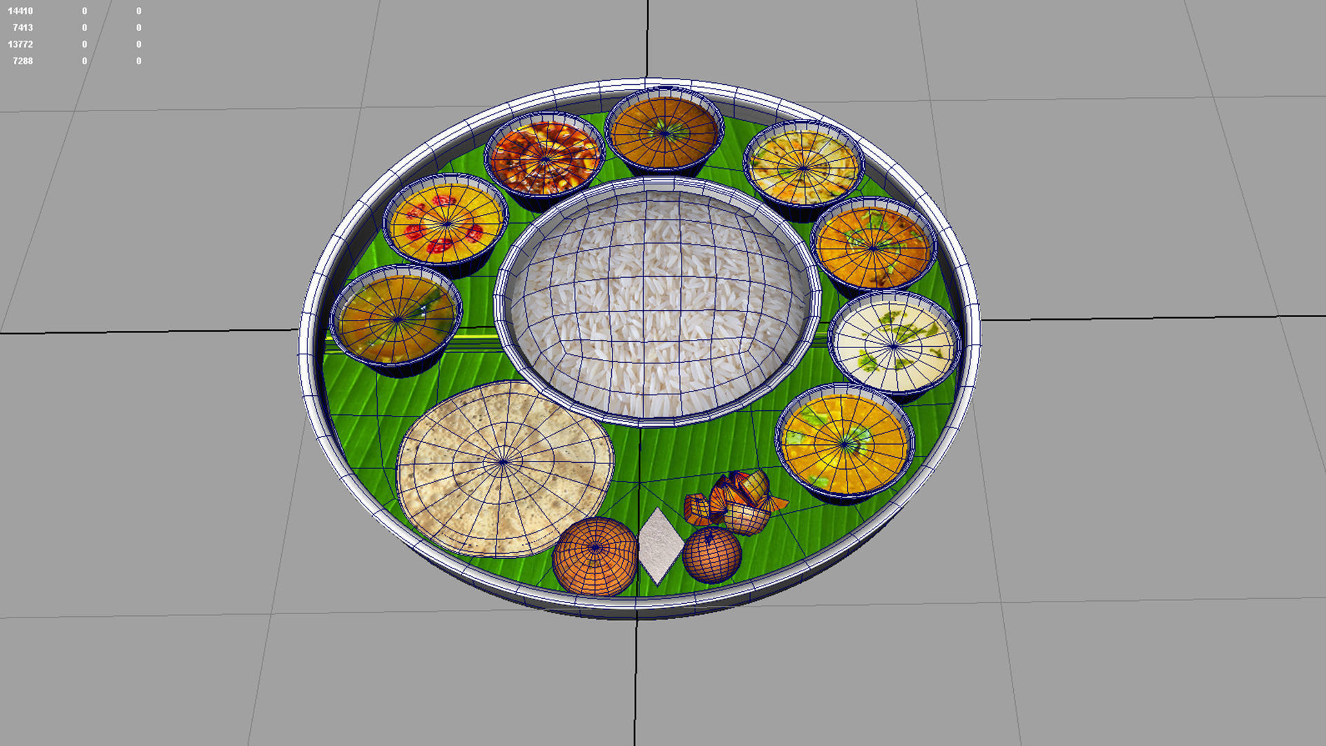 Rice meals food 3d model 3D model | CGTrader