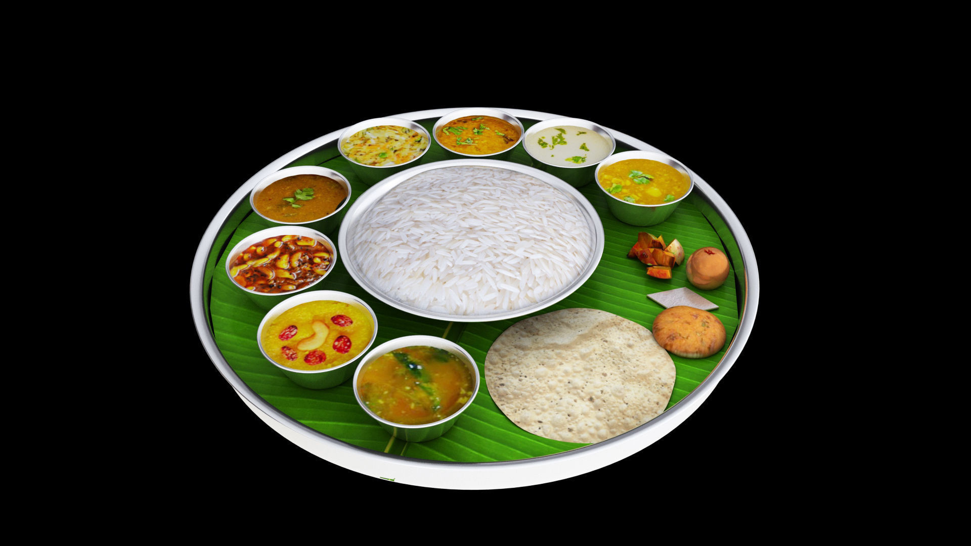 Rice meals food 3d model 3D model | CGTrader