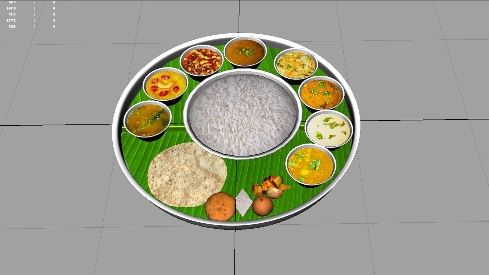 Rice meals food 3d model 3D model | CGTrader