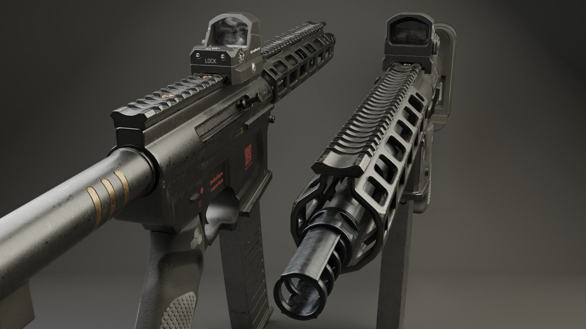 3D model RIFLE VR / AR / low-poly | CGTrader