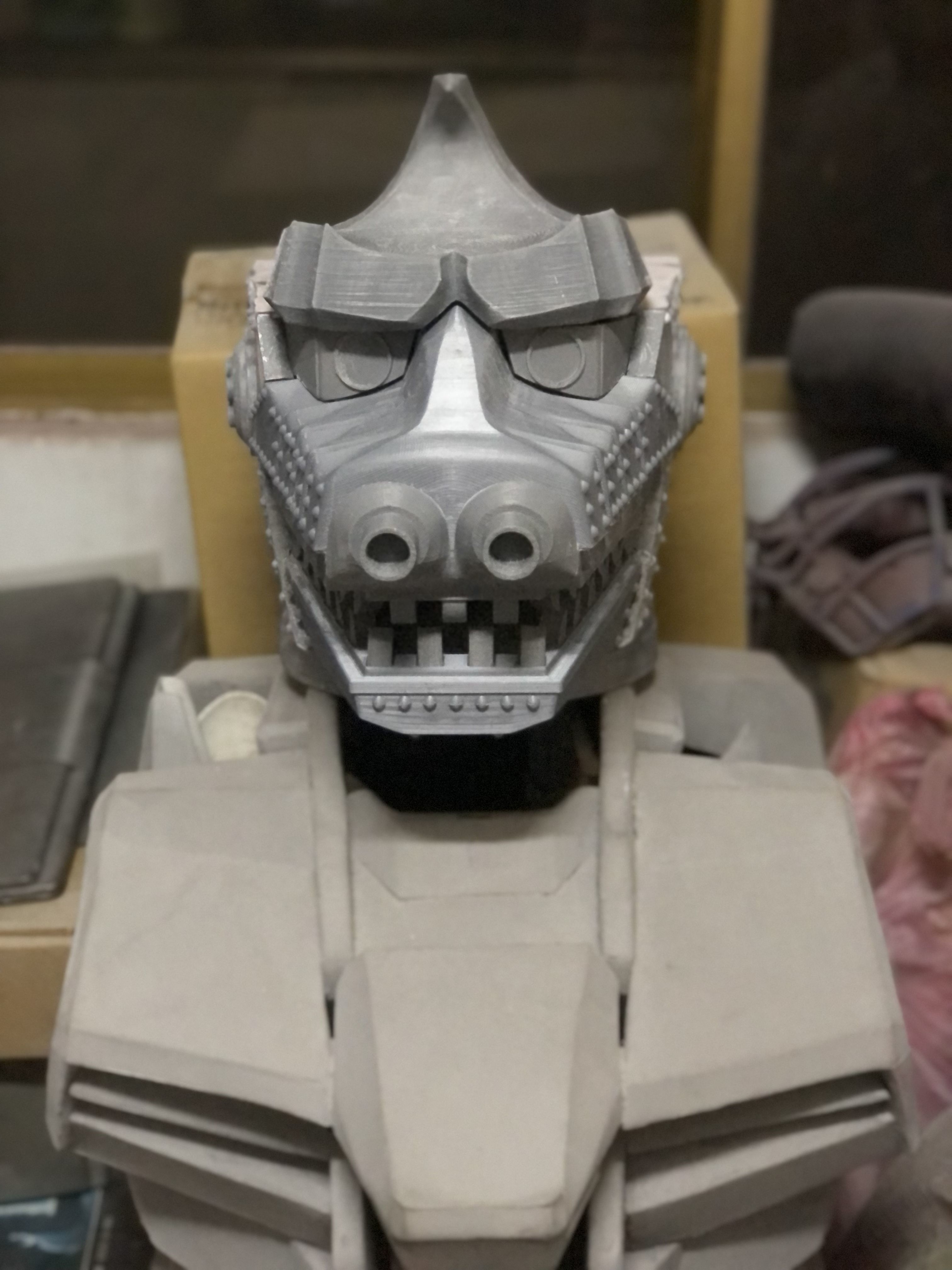 Mechagodzilla 1974 Mecha godzilla head 3D model 3D printable | CGTrader