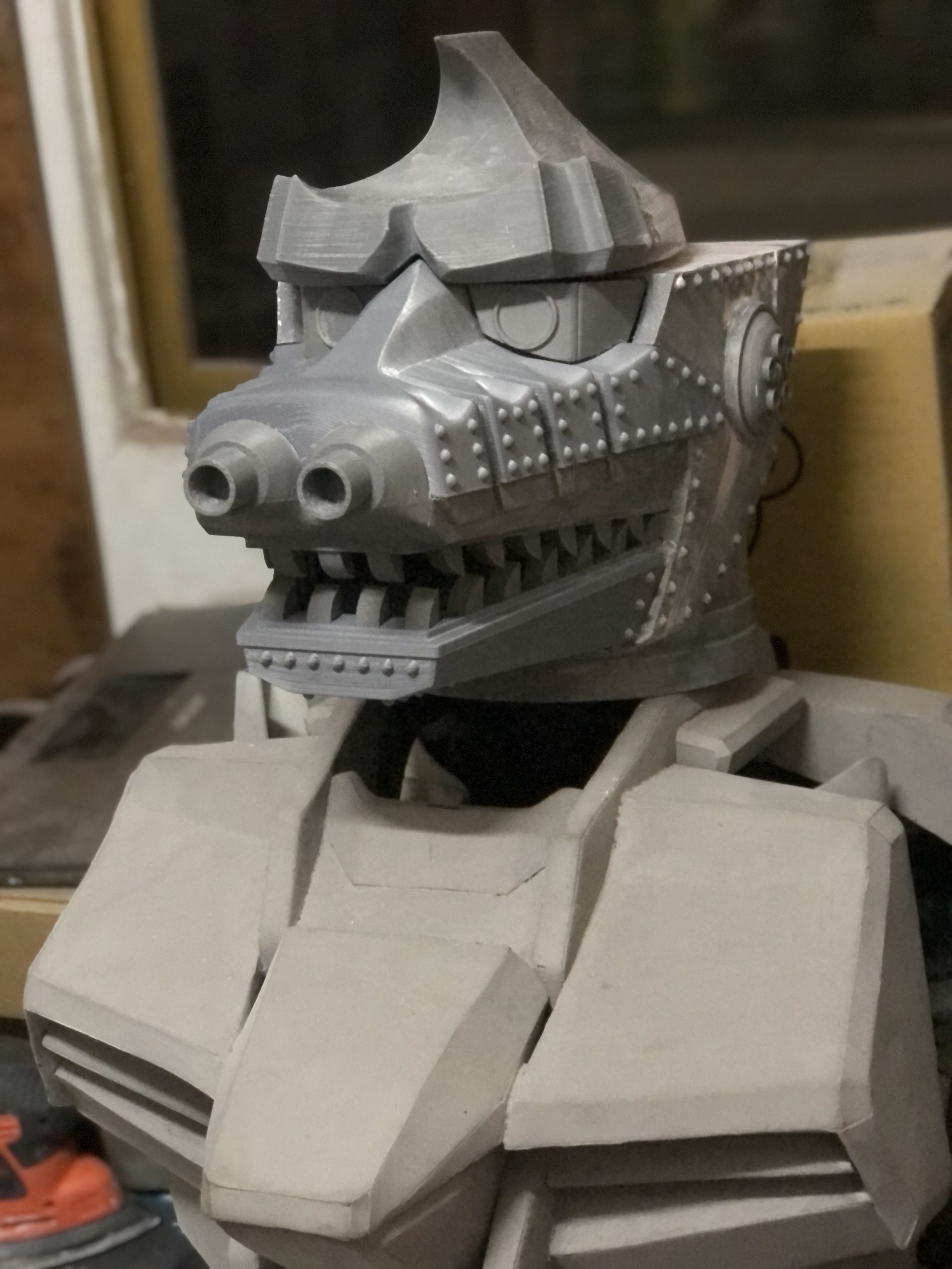 Mechagodzilla 1974 Mecha godzilla head 3D model 3D printable | CGTrader