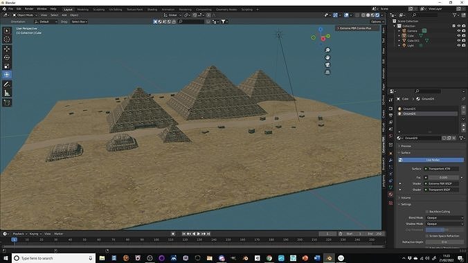 3D model The Pyramids at Giza VR / AR / low-poly | CGTrader