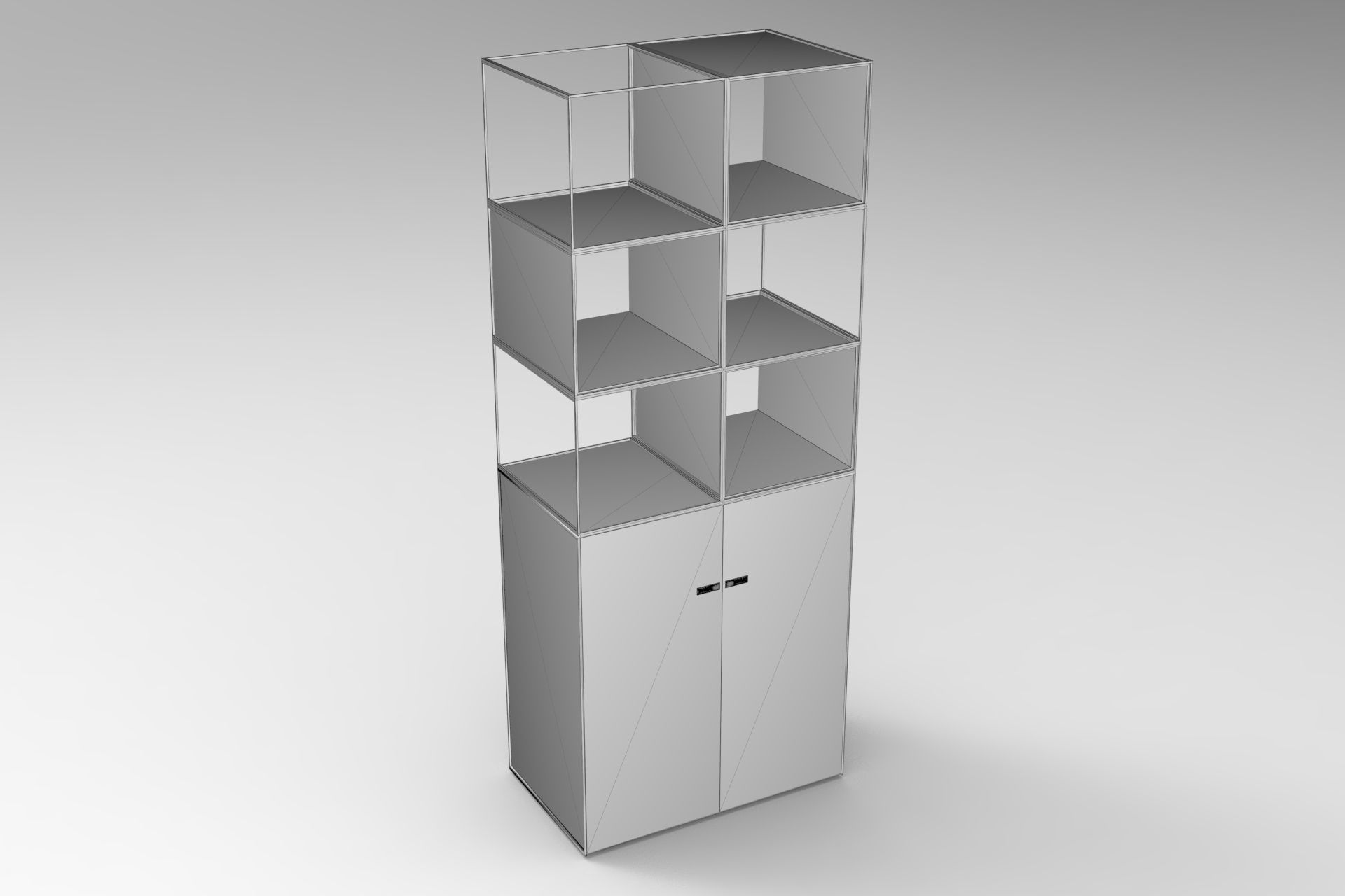 3D model Open Shelves Storage VR / AR / low-poly | CGTrader