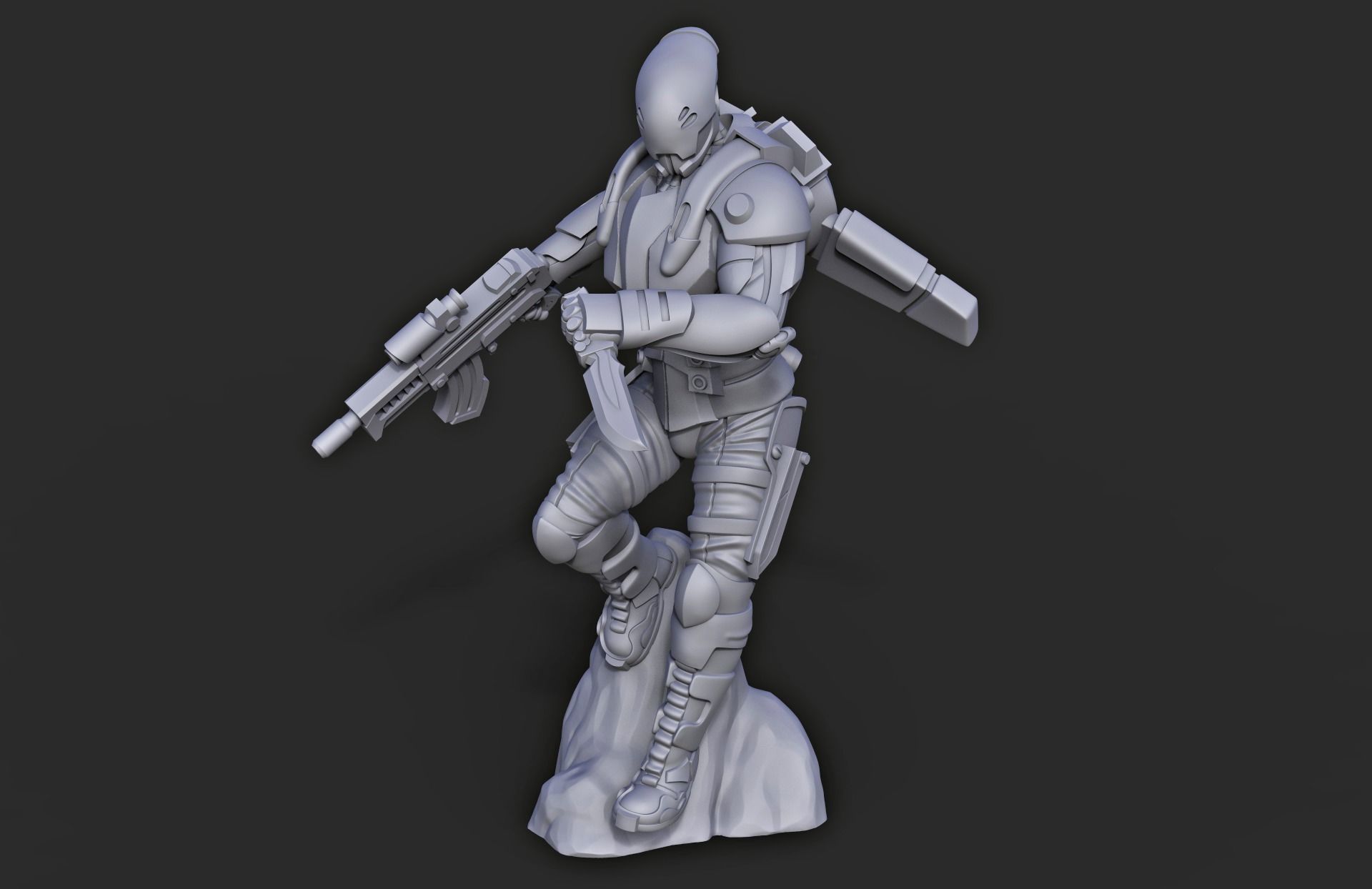 Jetpack soldier miniature - 3D printing 3D model 3D printable | CGTrader