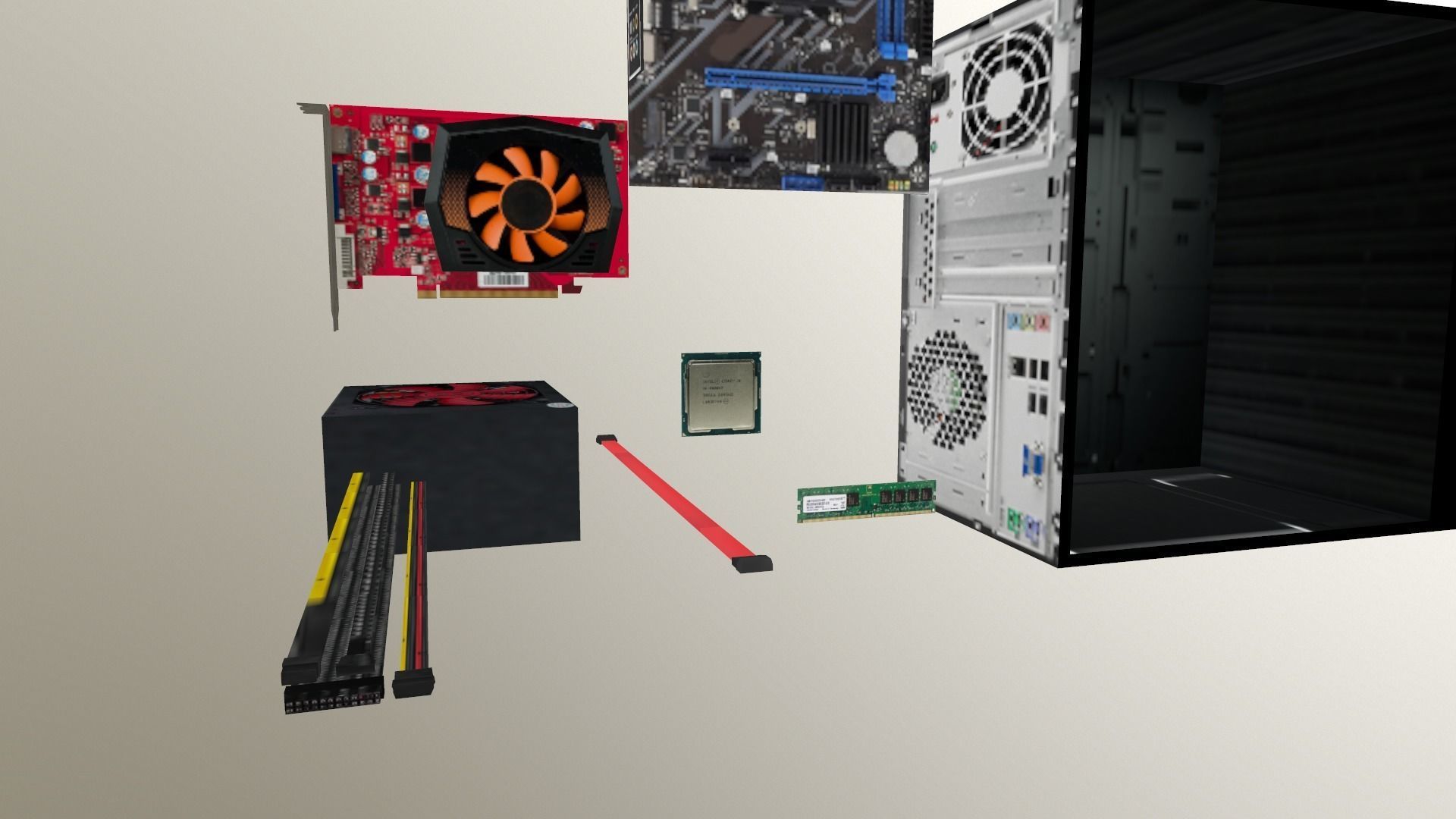 3D model PSX style Computer Parts VR / AR / low-poly | CGTrader