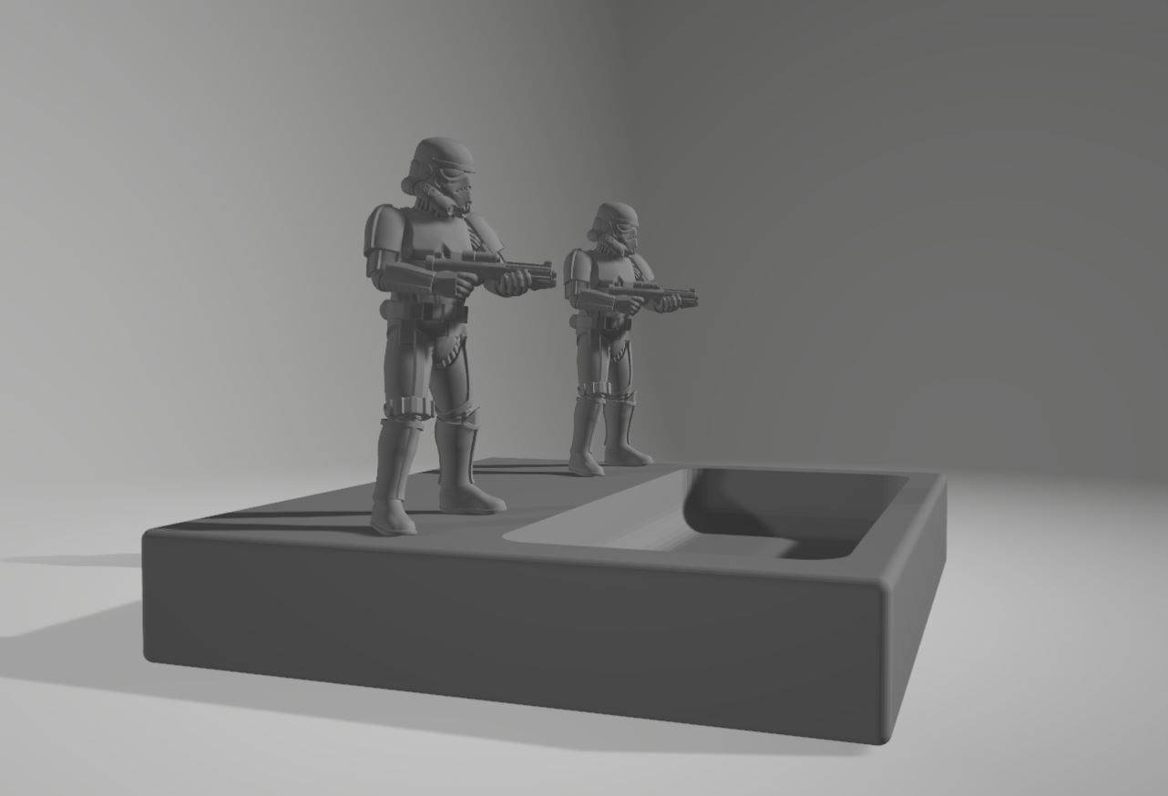 Stormtrooper Desk Tray 3D model 3D printable | CGTrader