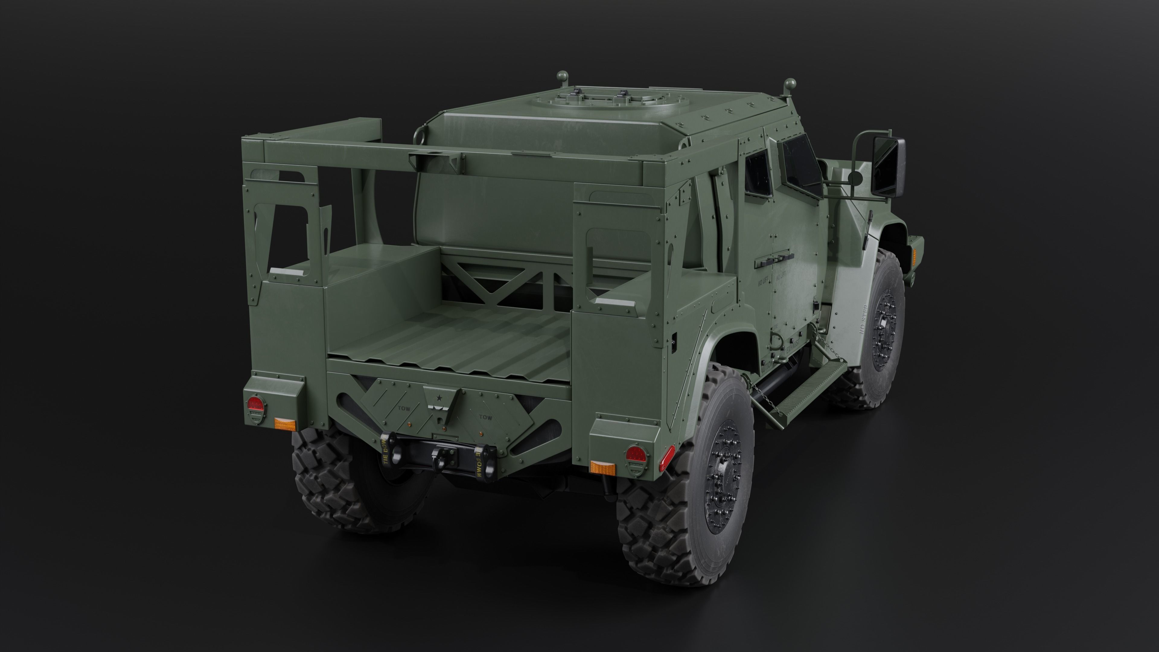 Oshkosh JLTV military vehicle 3D model rigged | CGTrader