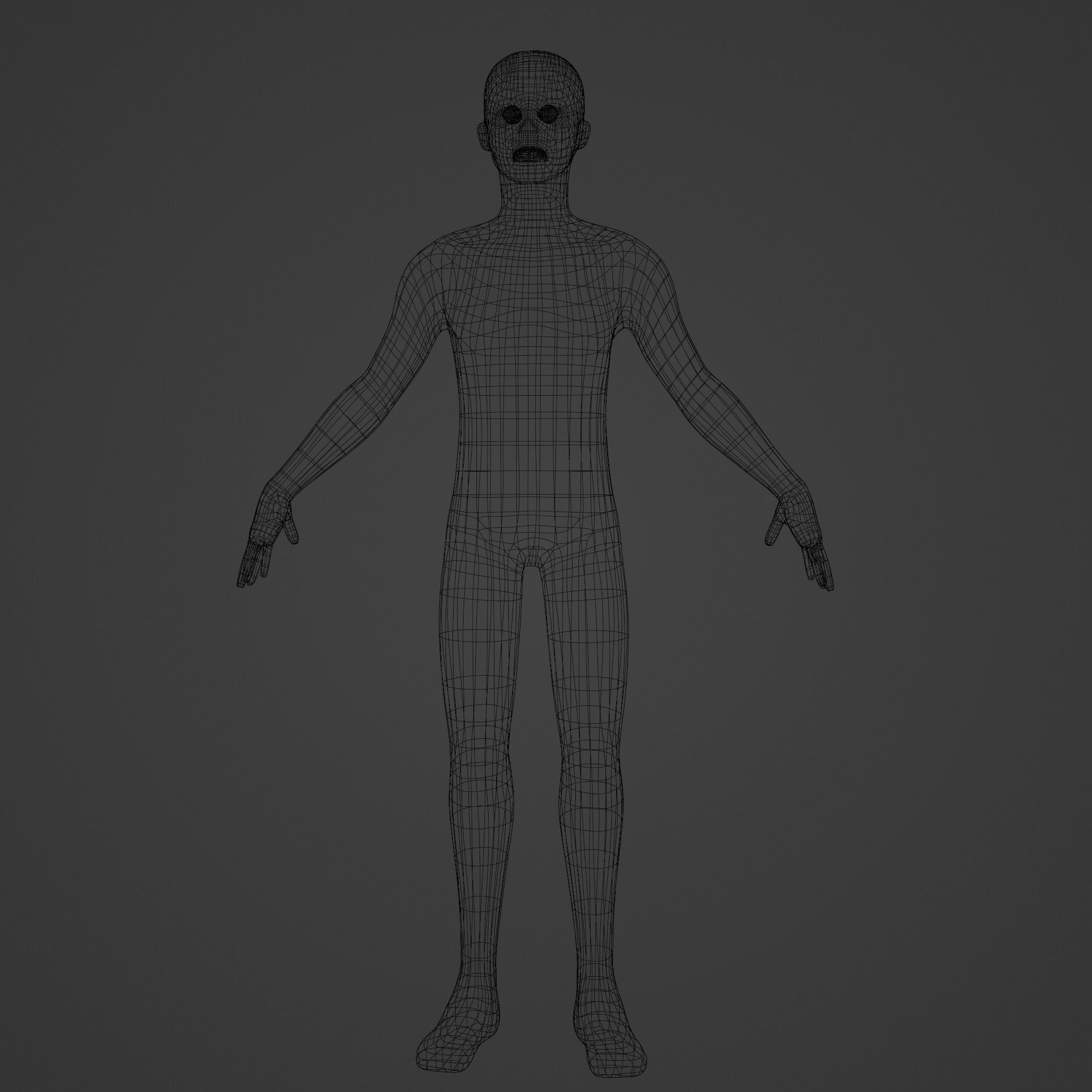 Low-poly Stylized Base Mesh 3D model | CGTrader