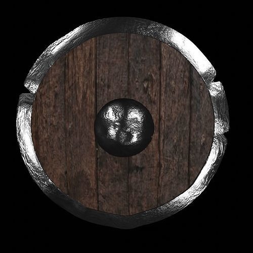 Viking style shield free 3D model | CGTrader