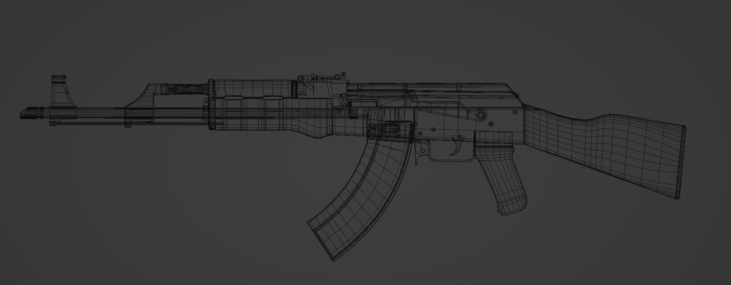 AK-47 Assault Rifle free VR / AR / low-poly 3D model | CGTrader