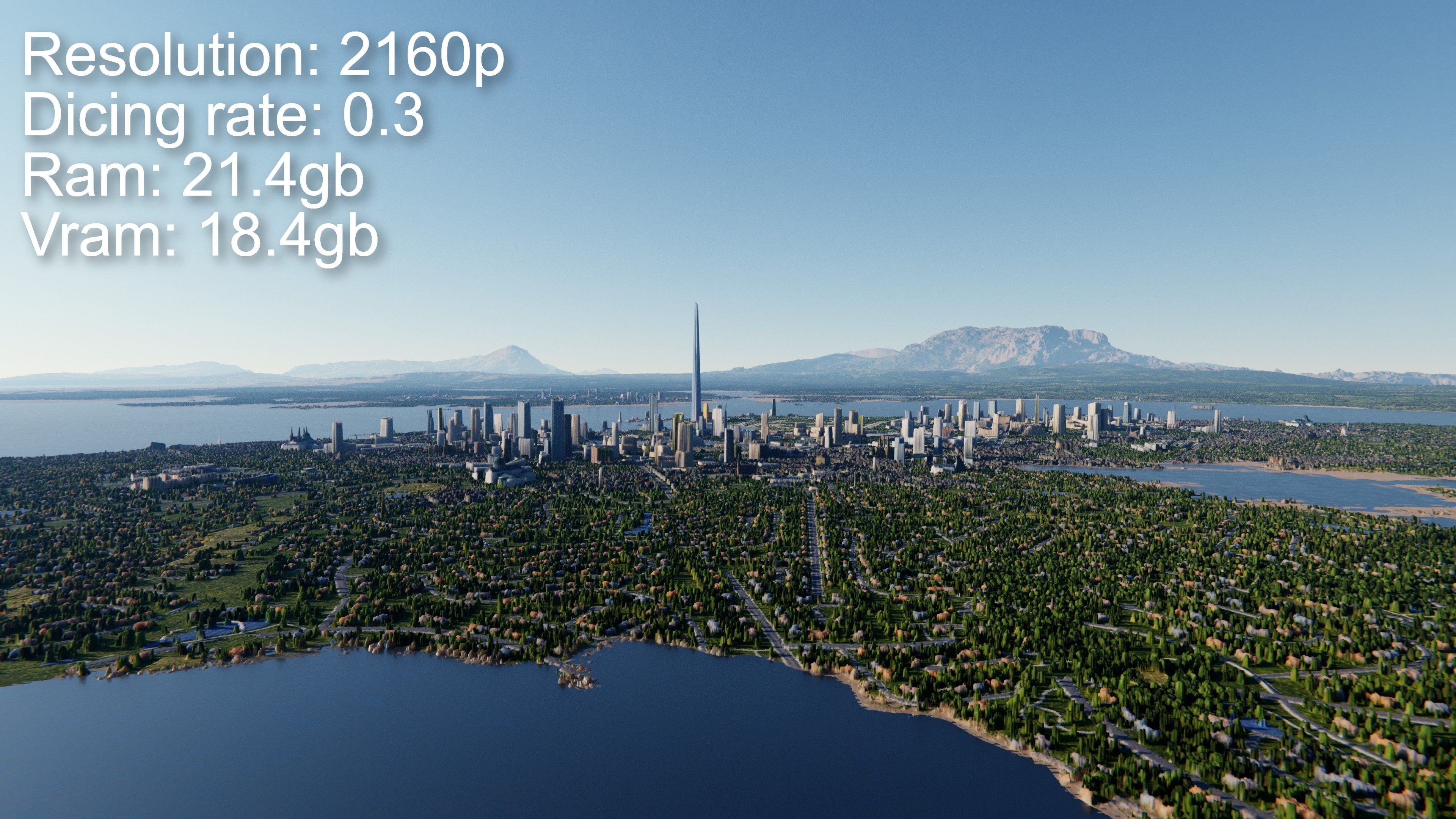 Large scale procedural terrain generator with 3D cities 3D model | CGTrader