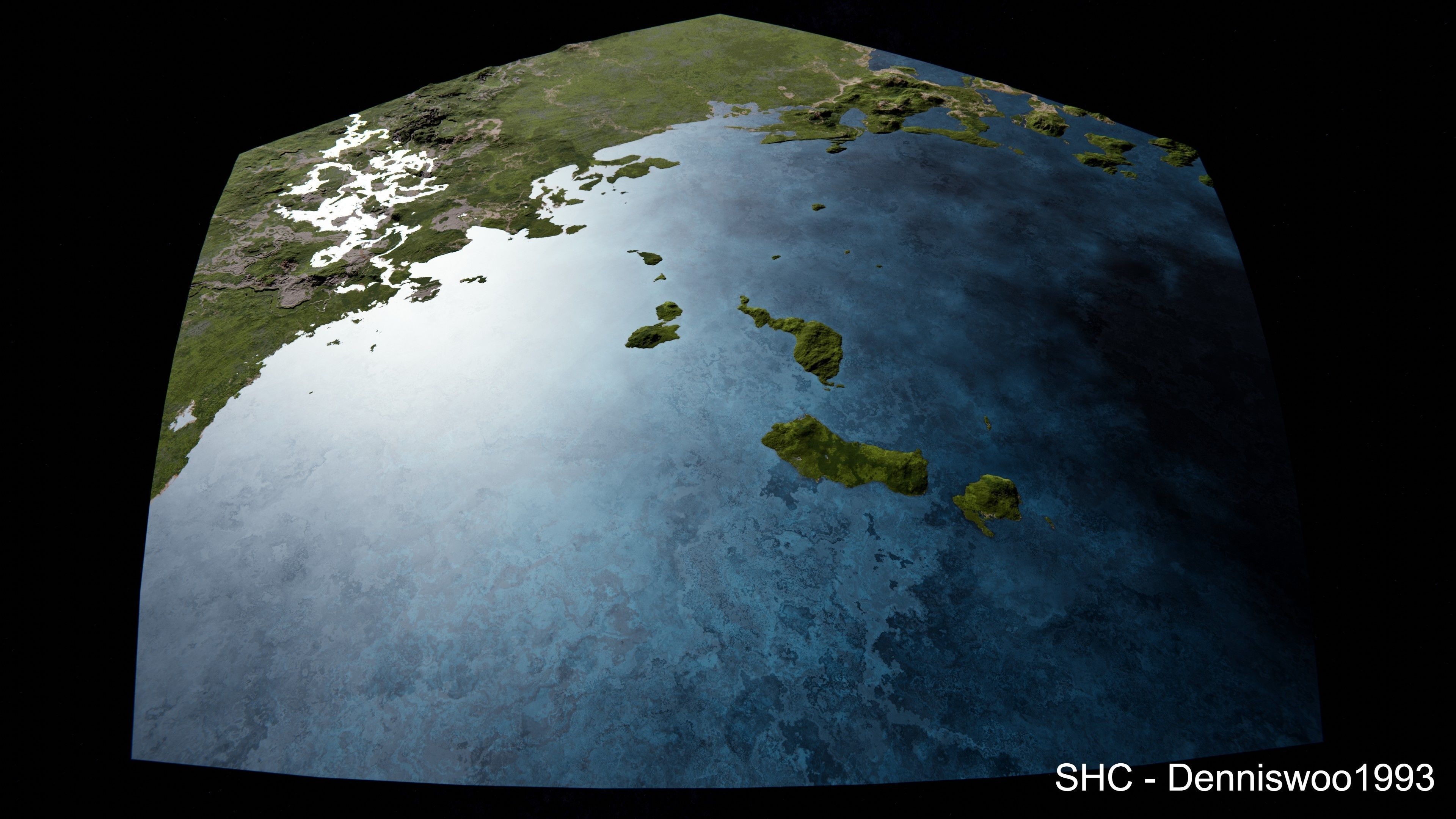 Large scale procedural terrain generator with 3D cities 3D model | CGTrader