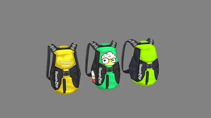 3D model Cartoon sports backpack - school bag VR / AR / low-poly | CGTrader