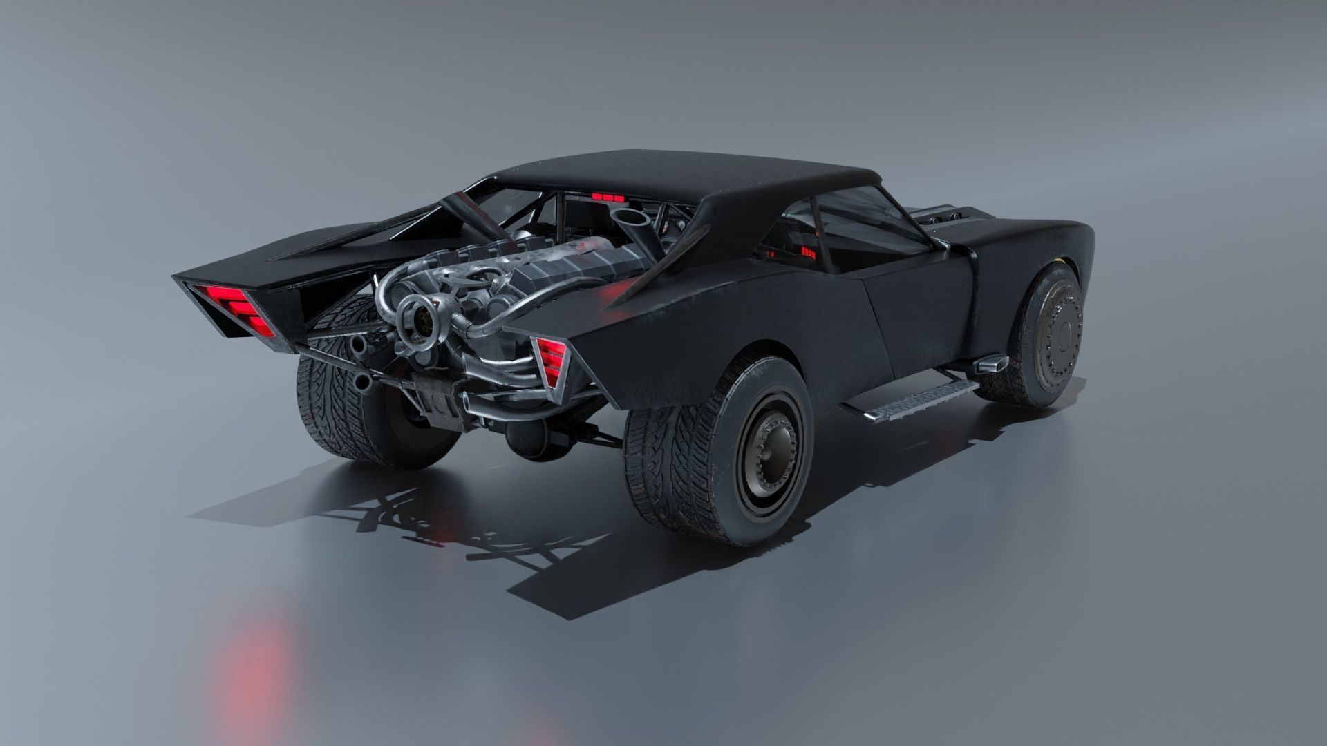 The Batman Batmobile 2022 3D model | CGTrader