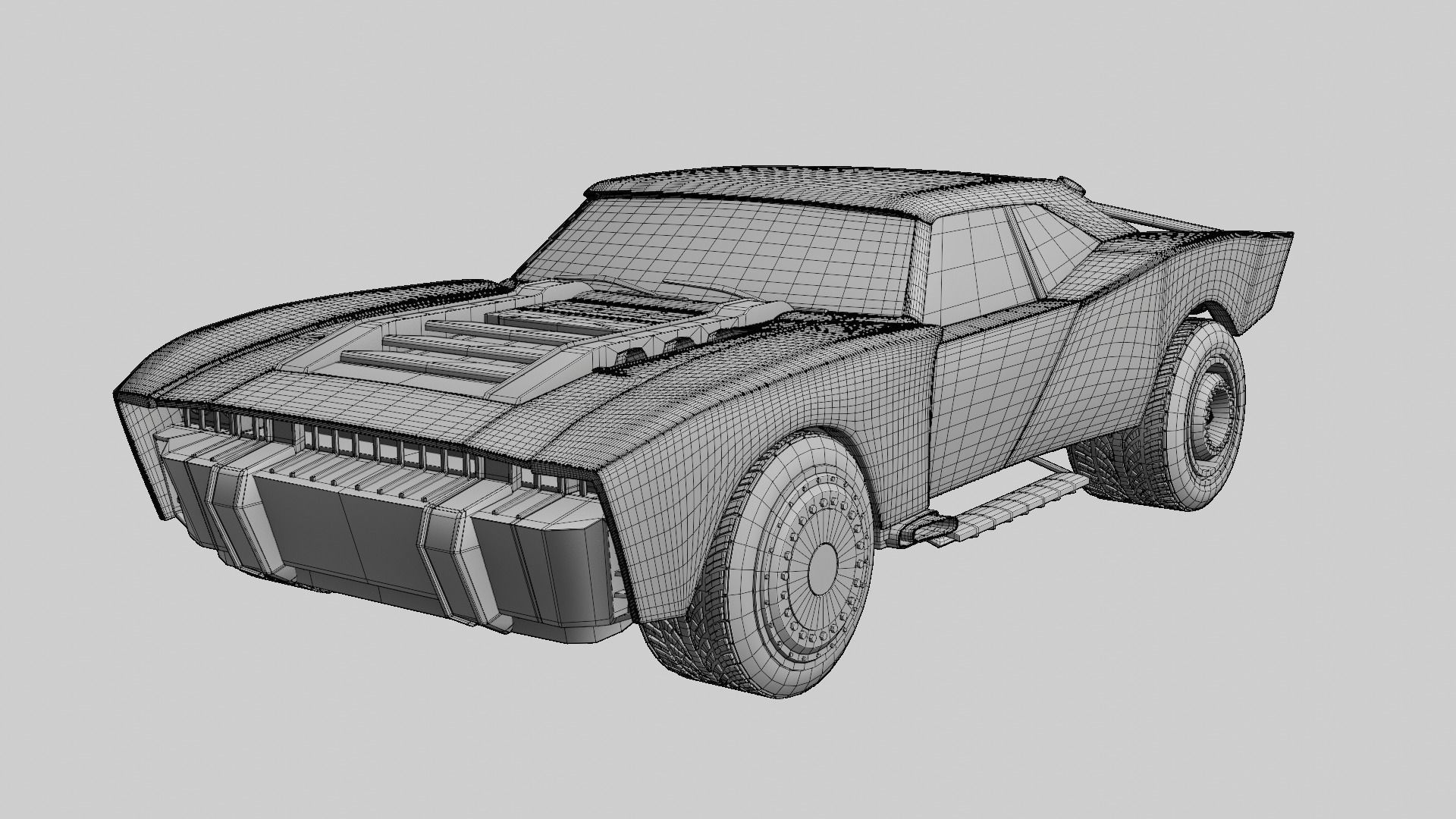 The Batman Batmobile 2022 3D model | CGTrader