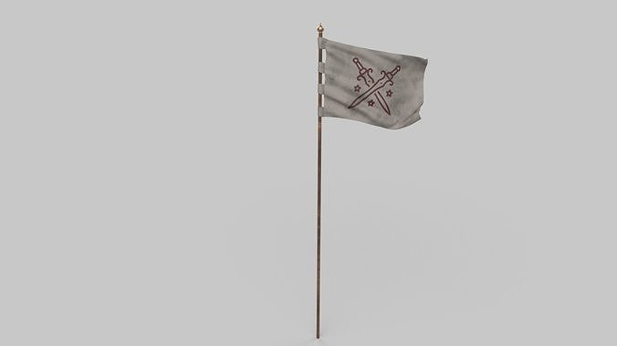 3D model Waving flag VR / AR / low-poly | CGTrader