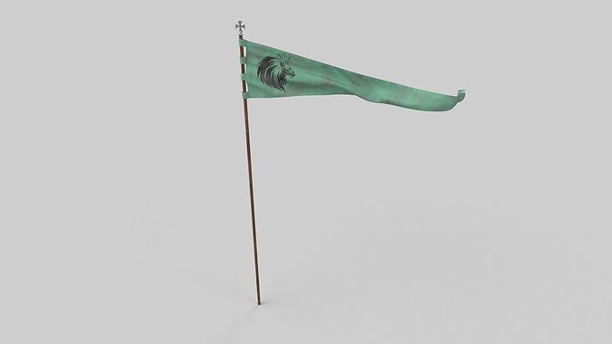 3D model Waving flag VR / AR / low-poly | CGTrader