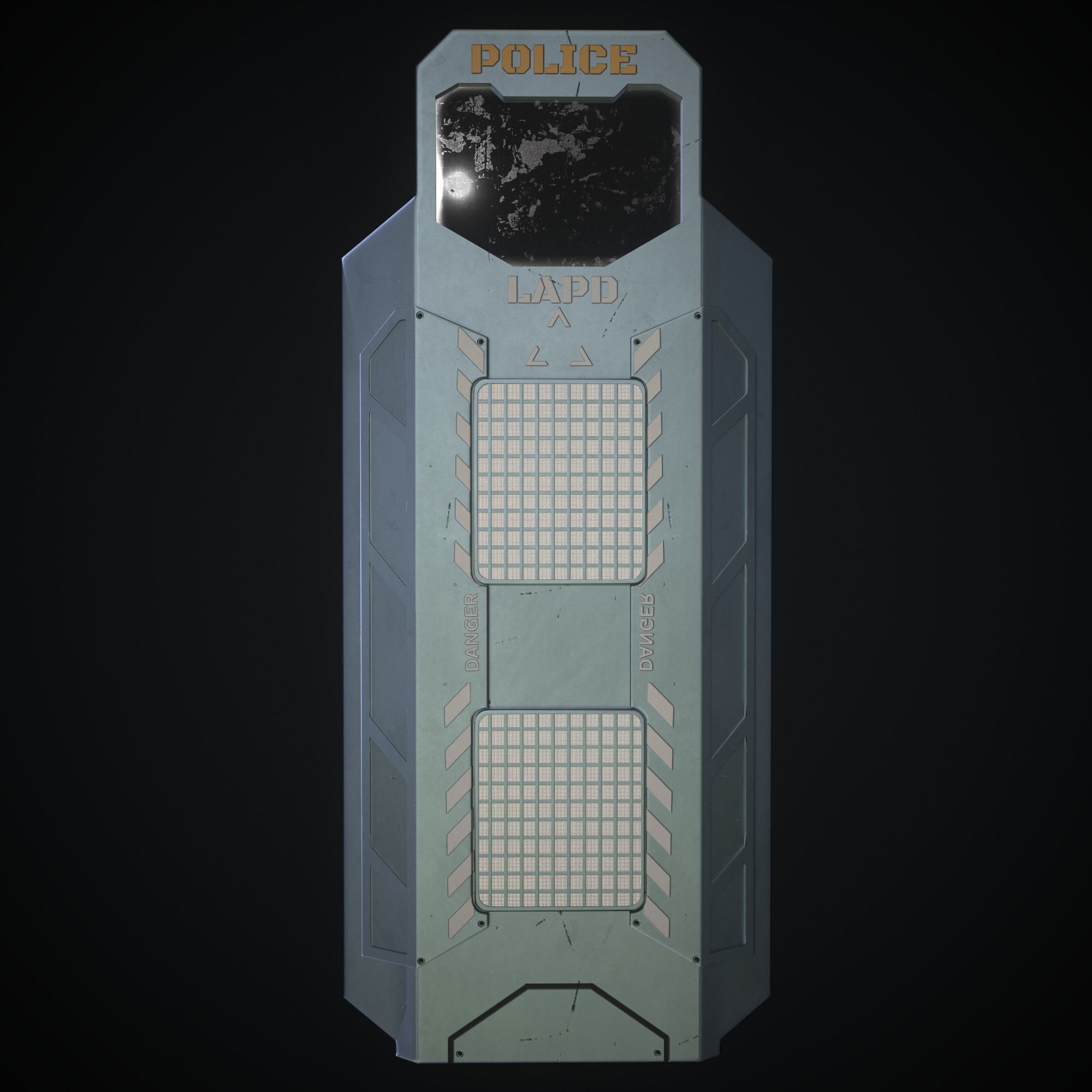 3D model Sci-fi police shield VR / AR / low-poly | CGTrader