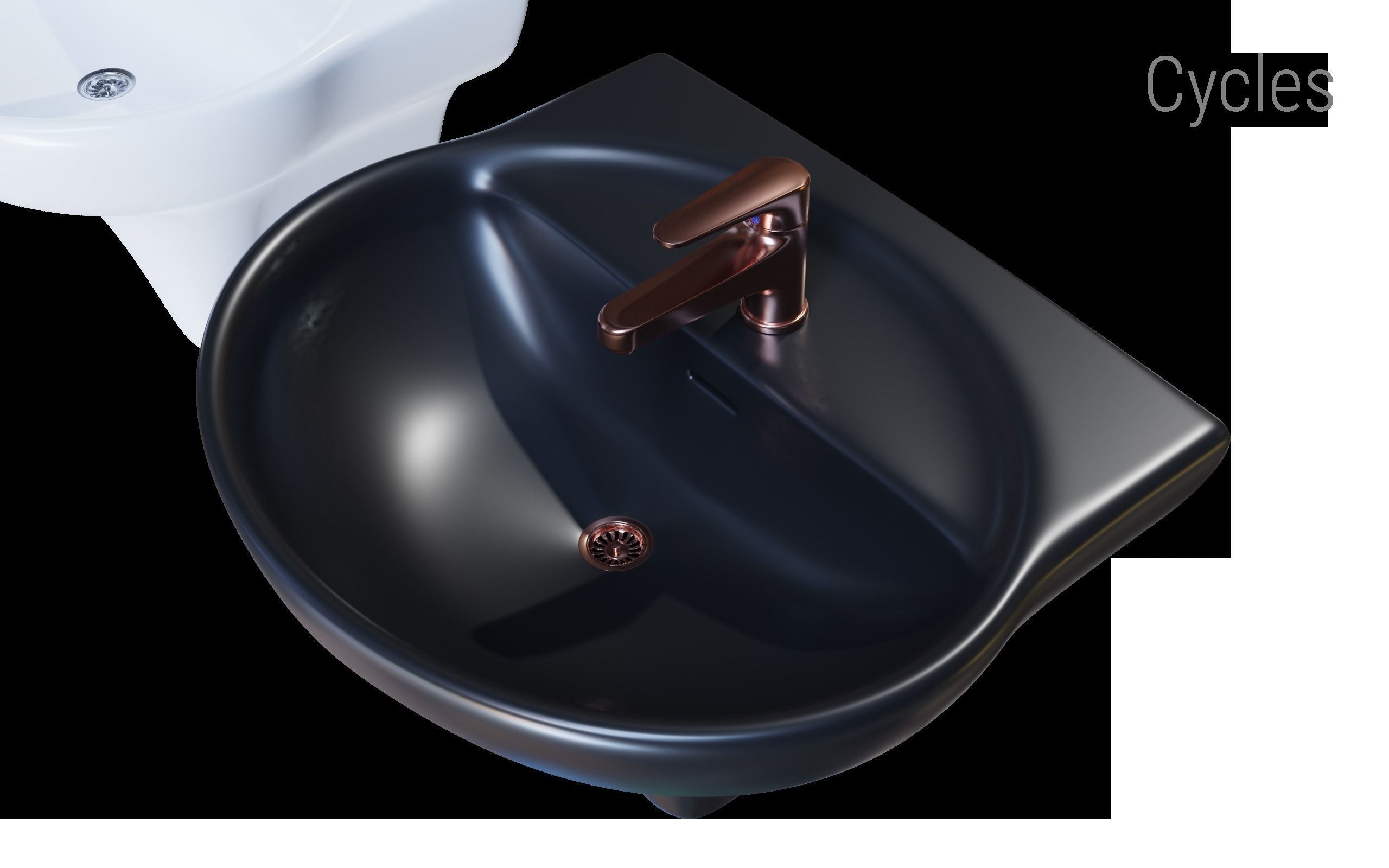 3D model Bathroom Sink - Blender Cycles and Eevee VR / AR / low-poly ...