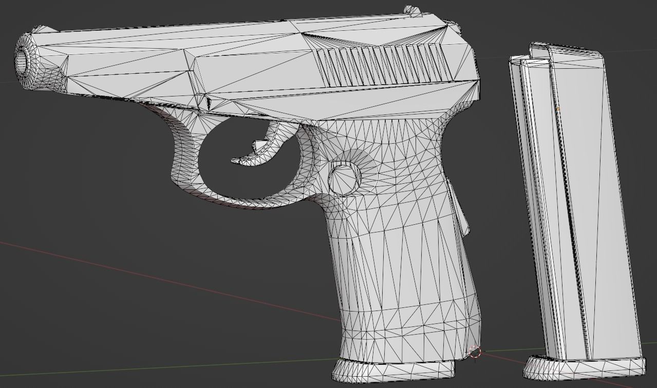 3D model SR-1 Vector Gyurza Pistol Game-Ready PBR Low-Poly VR / AR ...