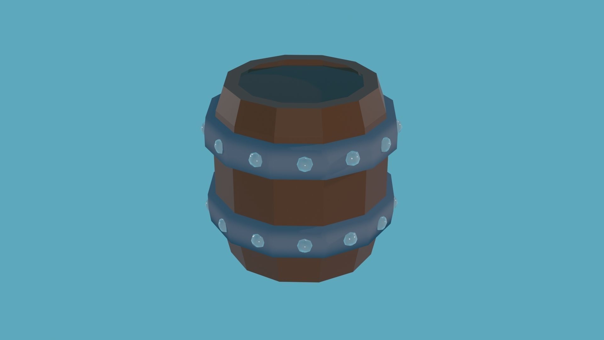 3D model One piece barrel VR / AR / low-poly | CGTrader