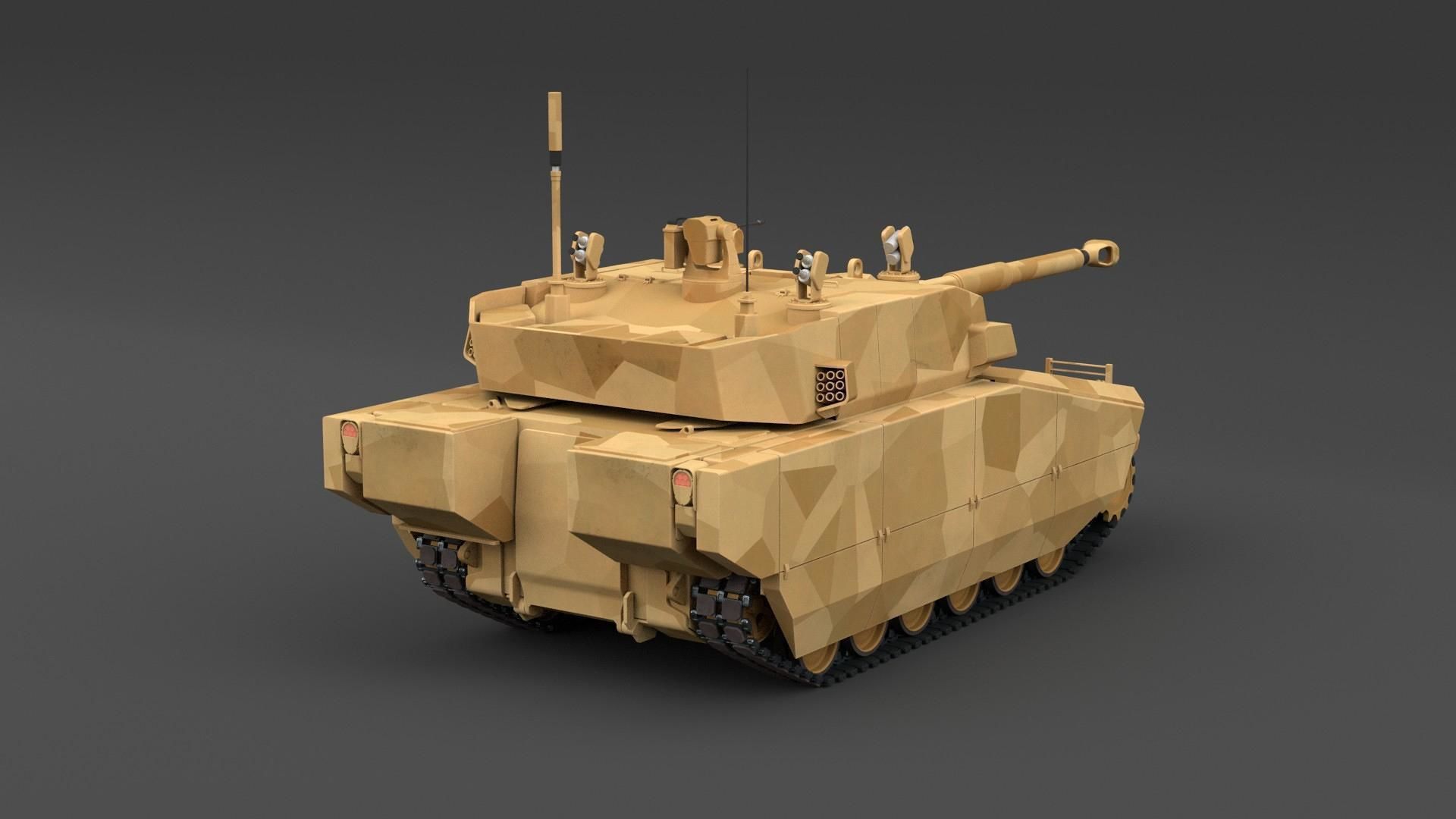 General Dynamics Griffin3 105mm Gun 3D model | CGTrader