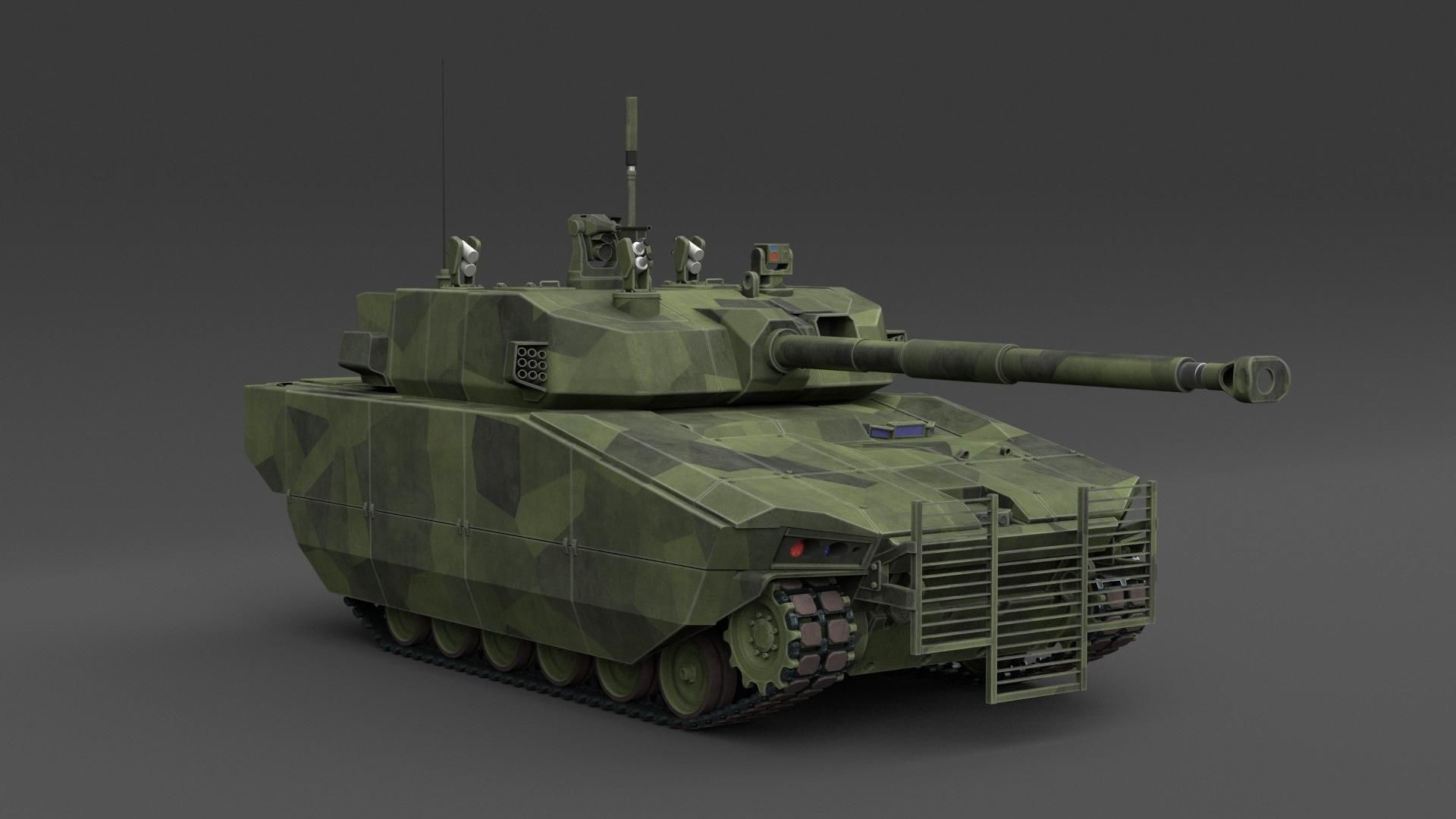 General Dynamics Griffin3 105mm Gun 3D model | CGTrader