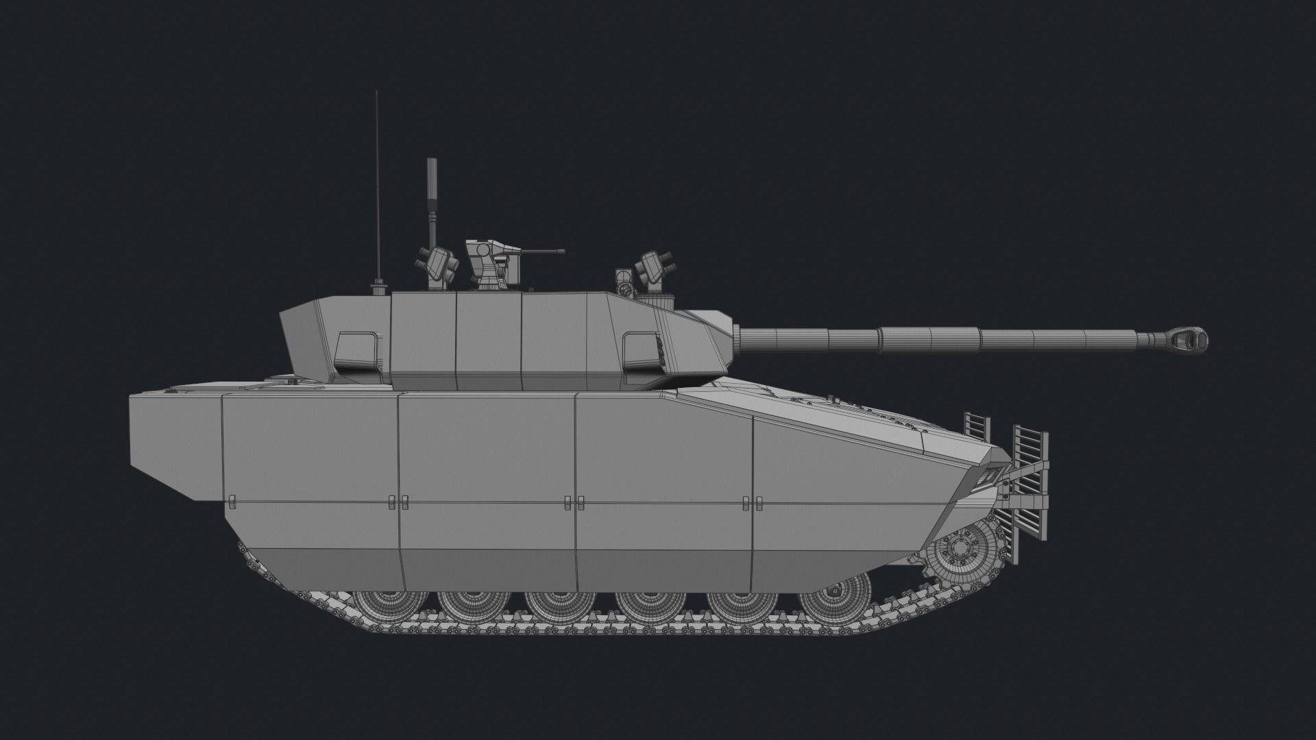General Dynamics Griffin3 105mm Gun 3D model | CGTrader