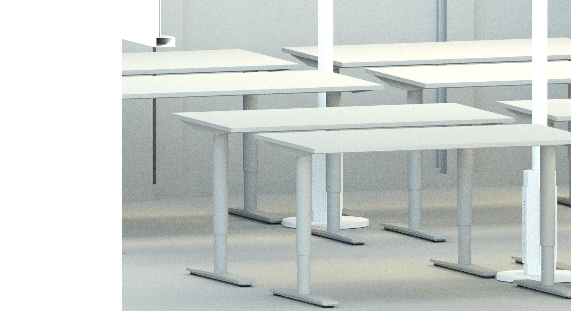 Revit - Office table 3D model | CGTrader