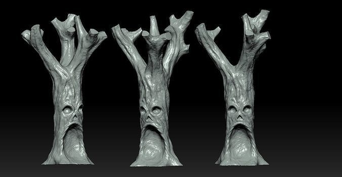 Monster tree 3D model 3D printable | CGTrader