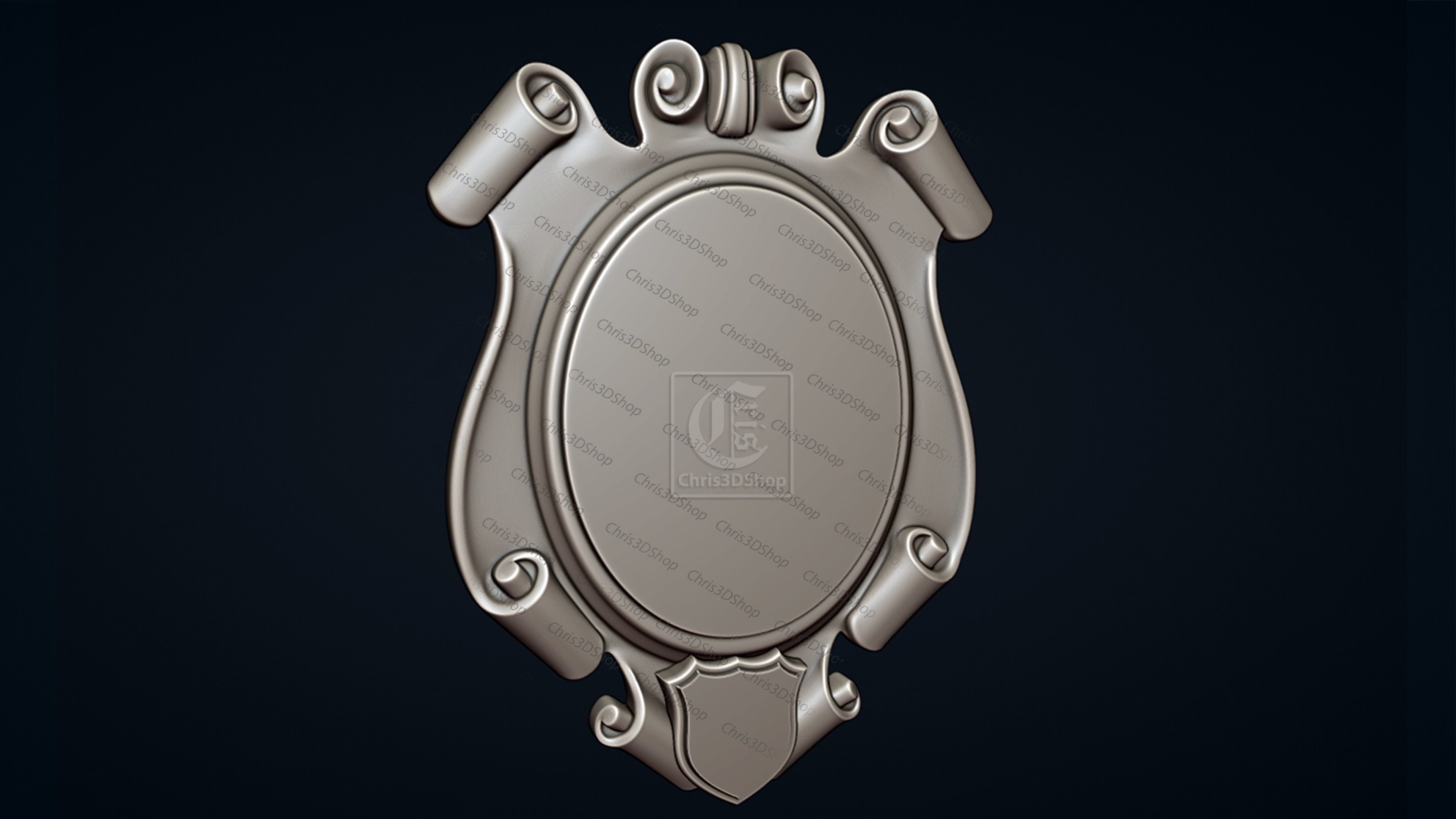 Trophy Mounting Plaque 7 - 3D STL Files for CNC 3D model | CGTrader